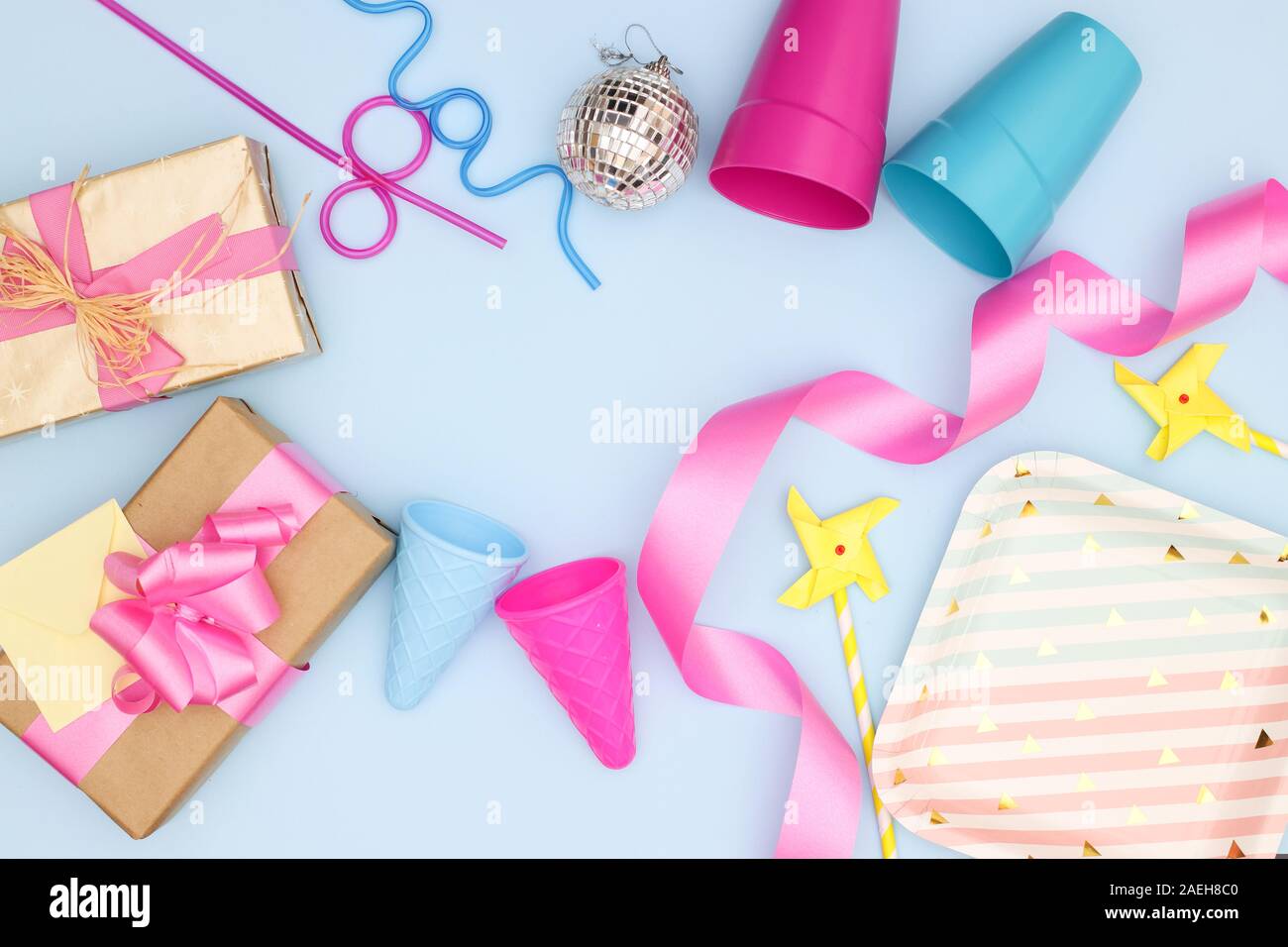 Happy Birthday - Blue Birthday party decoration for boys party Stock ...