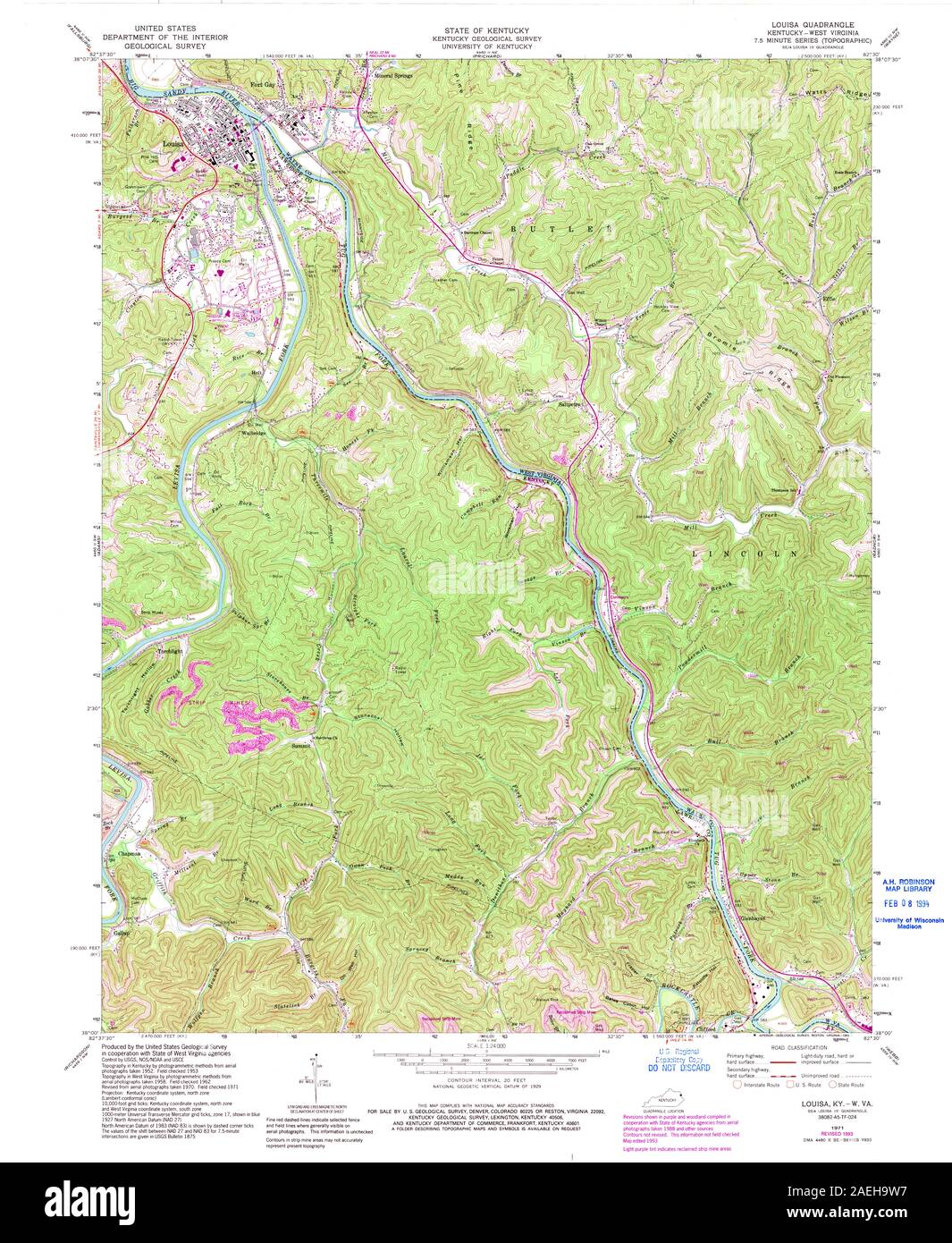 Louisa map Cut Out Stock Images & Pictures - Alamy