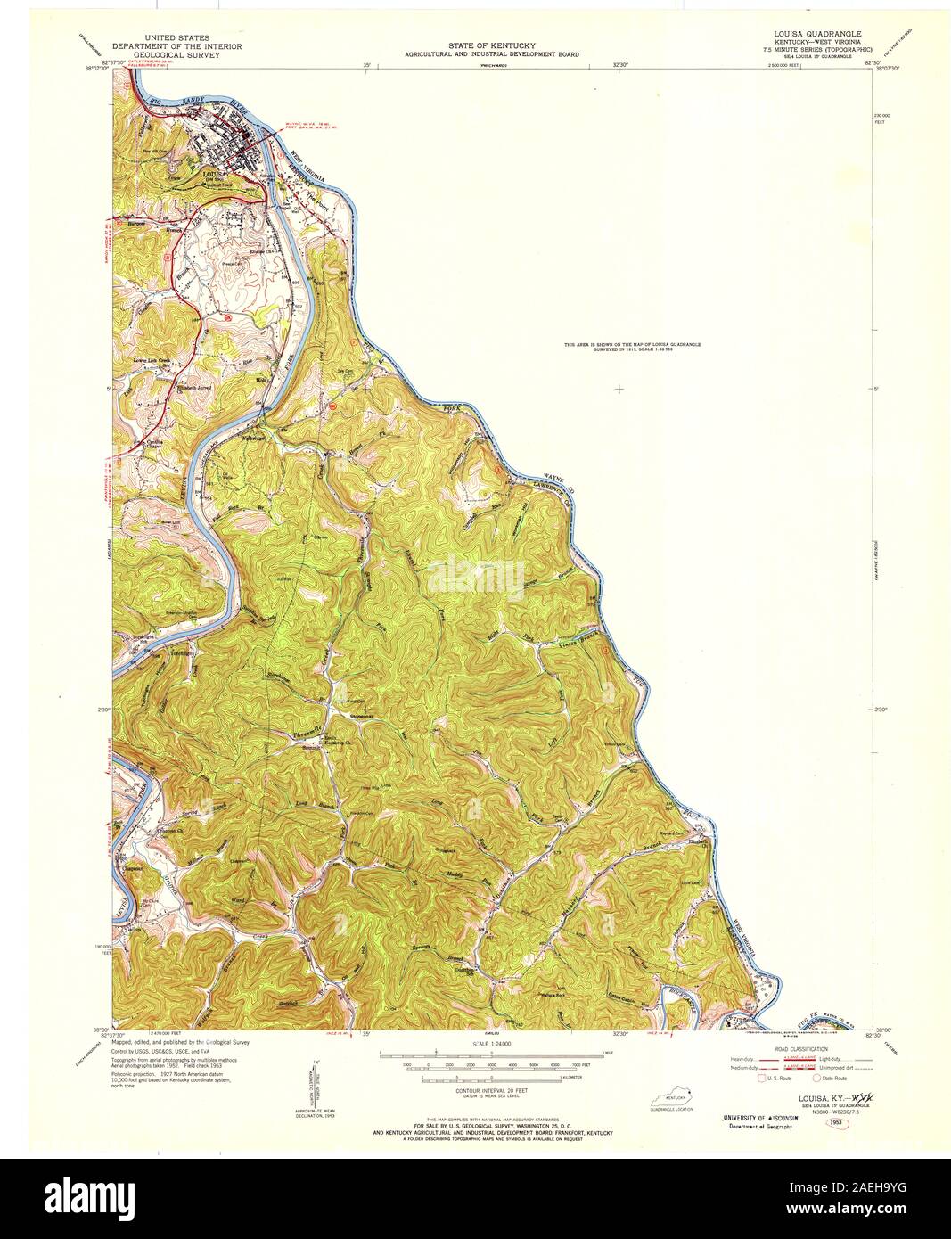 Louisa map Cut Out Stock Images & Pictures - Alamy
