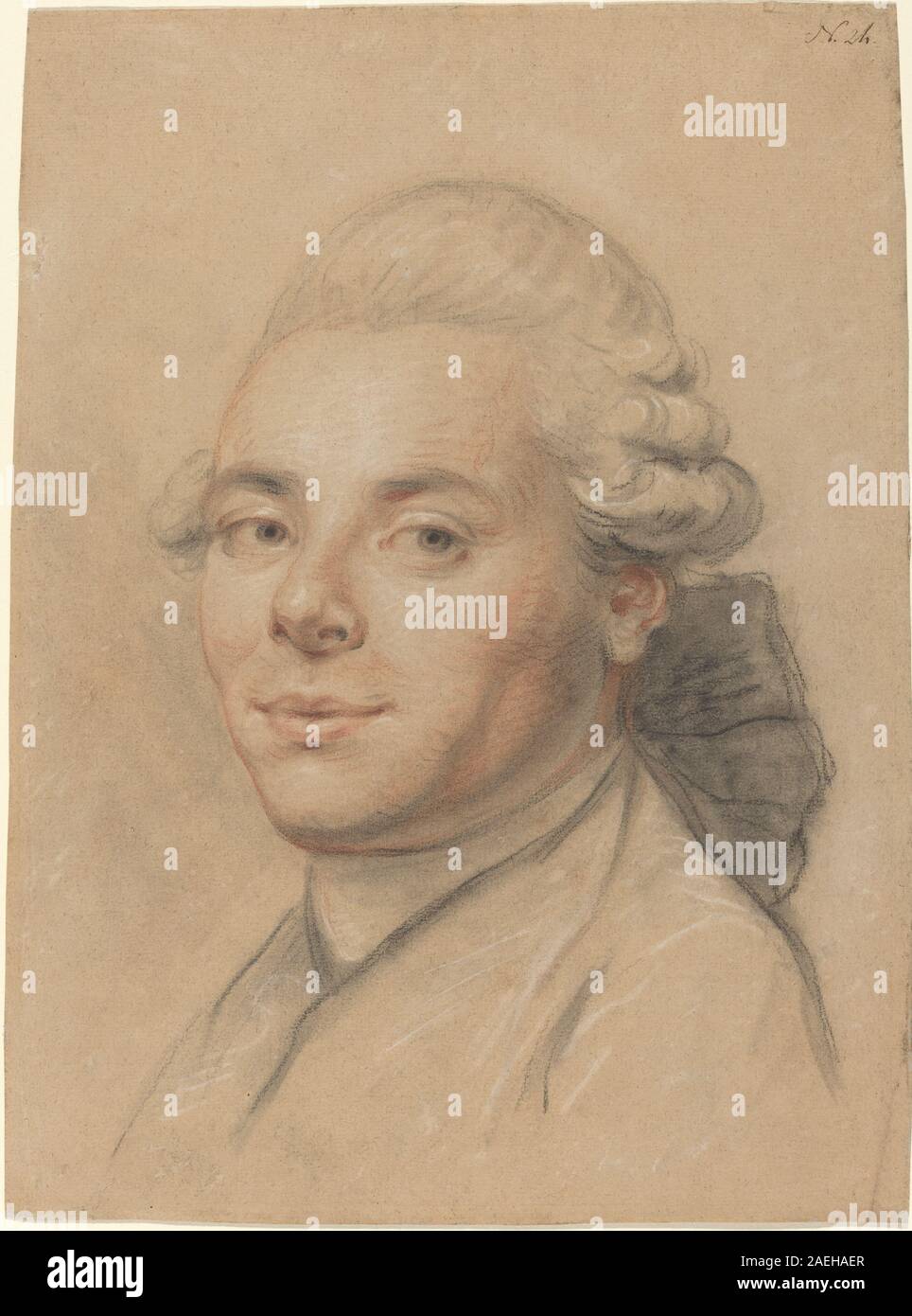 Joseph Ducreux, Head of a Gentleman (recto), 1770-1780 Head of a ...