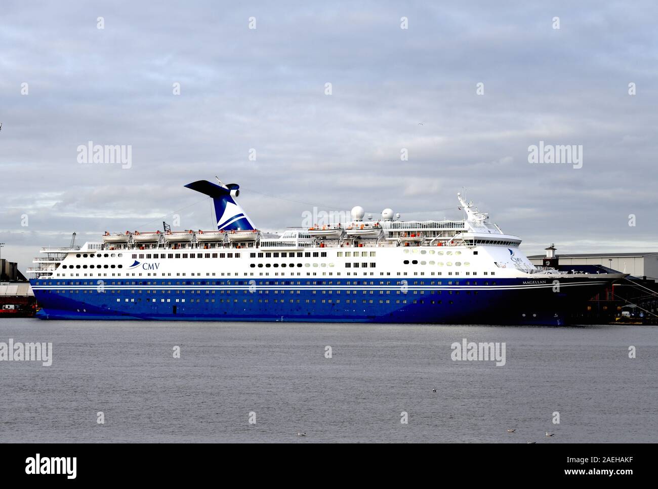 The CMV cruise ship Magellan in her new colours, moored at London ...