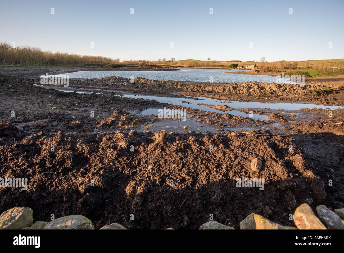 Gallaber Pond, Hellifield Flashes Stock Photo - Alamy