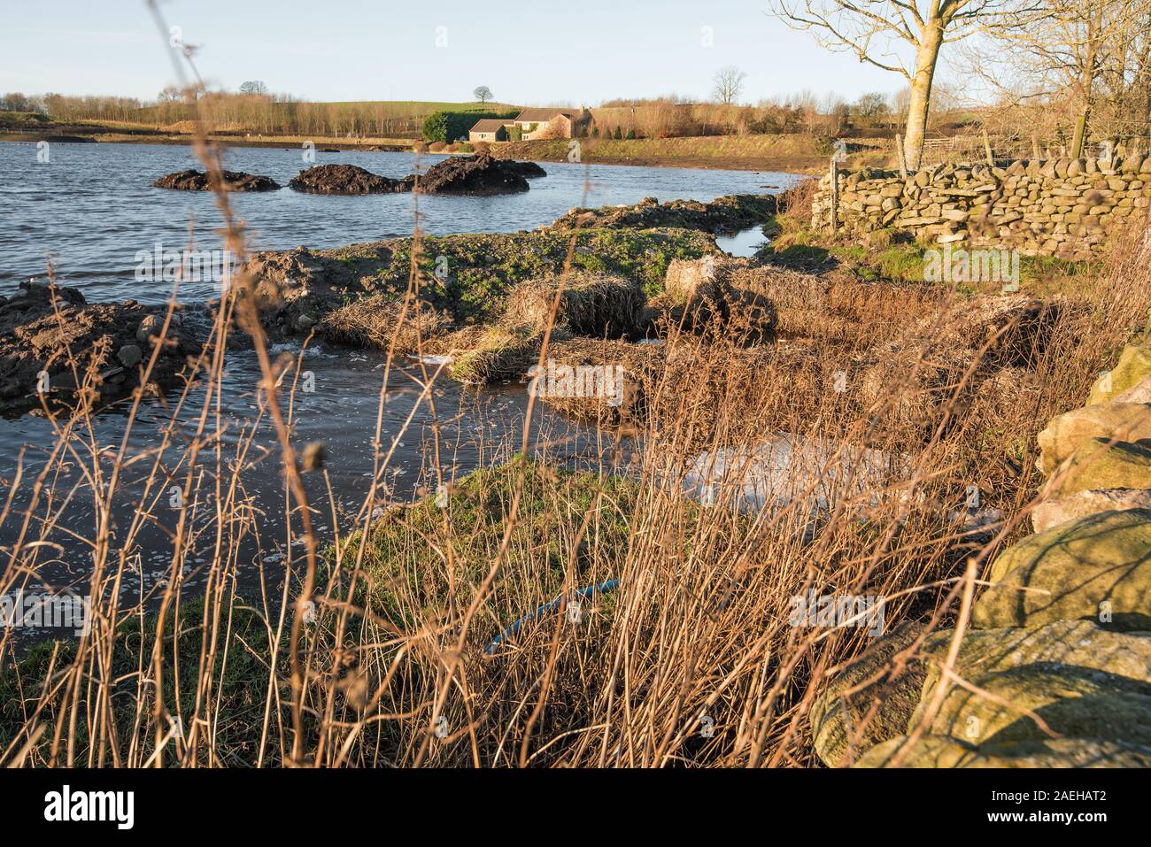 Gallaber Pond, Hellifield Flashes Stock Photo - Alamy