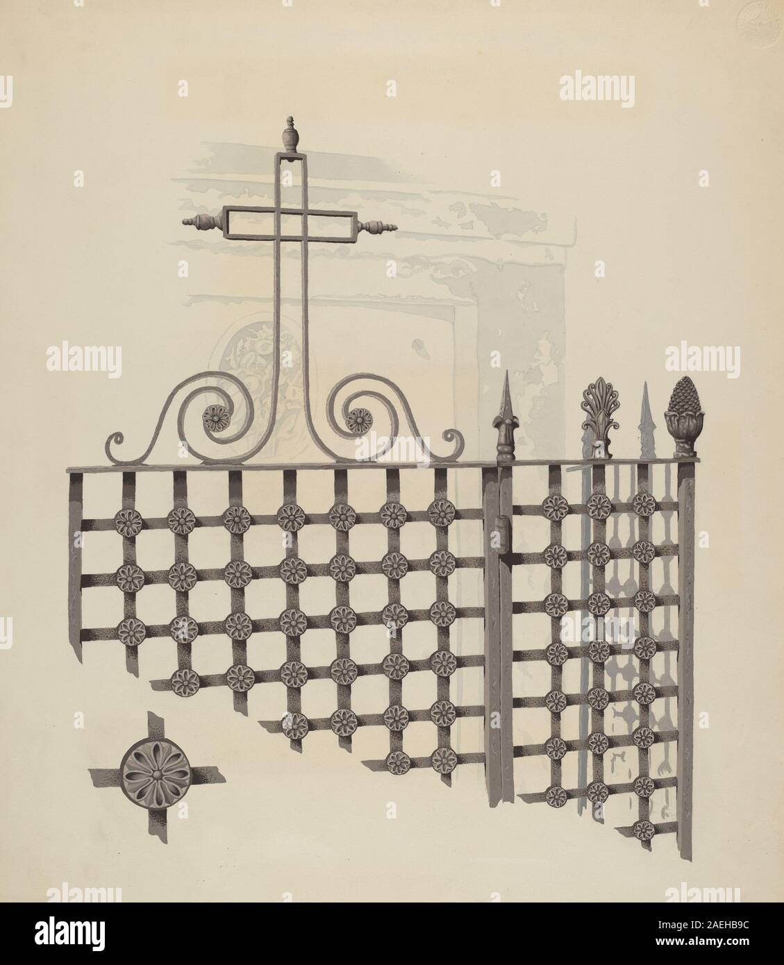 Wrought iron fence designs hi-res stock photography and images - Alamy