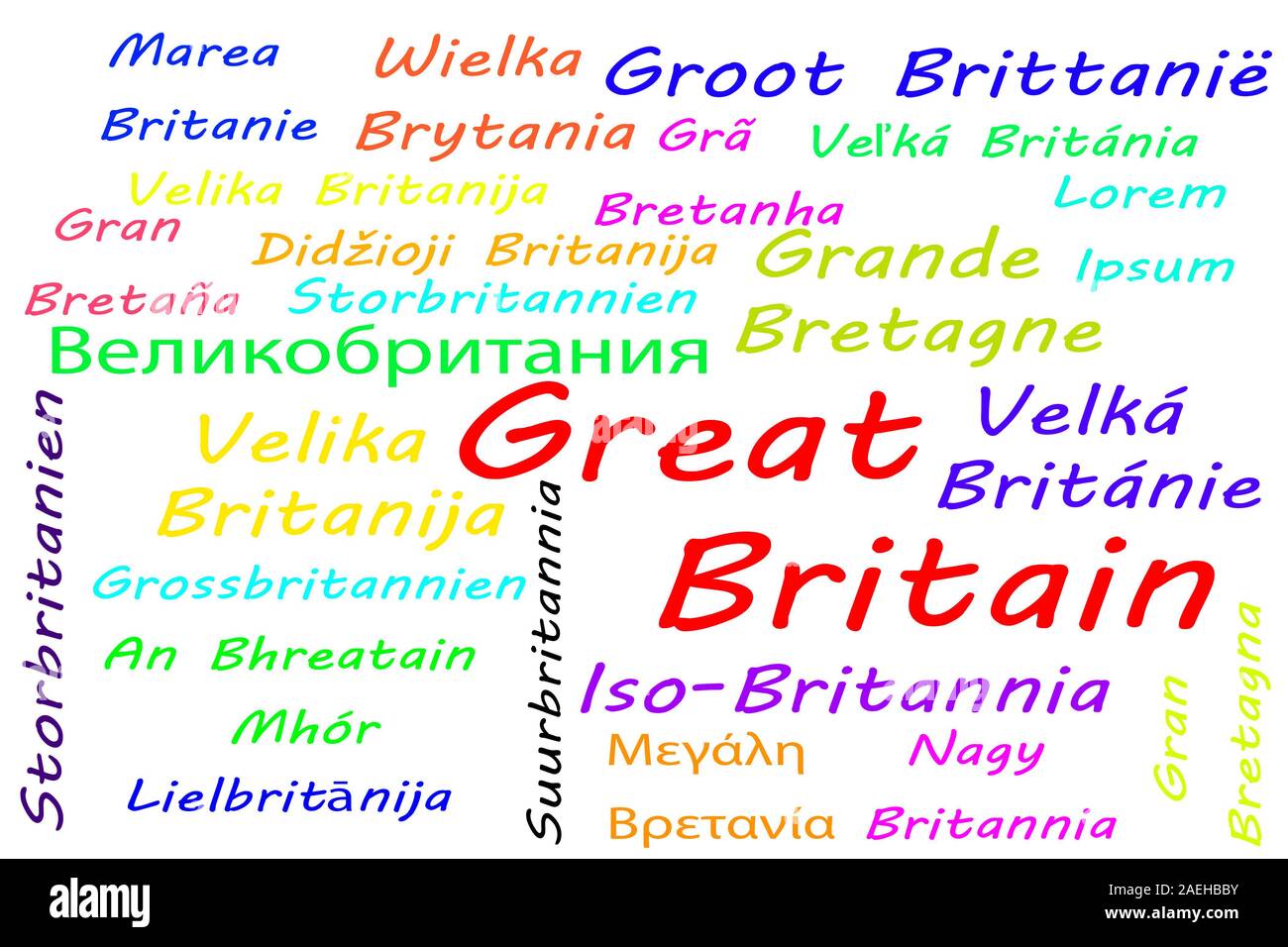 Ways to say Great Britain n all 24 official languages of the European ...