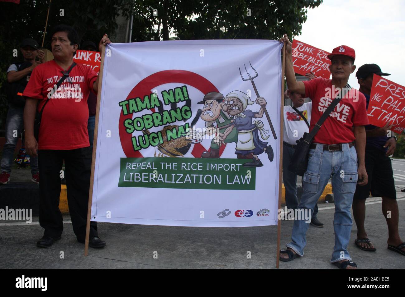 Metro Manila, Philippines. 09th Dec, 2019. The rice watch group Bantay ...