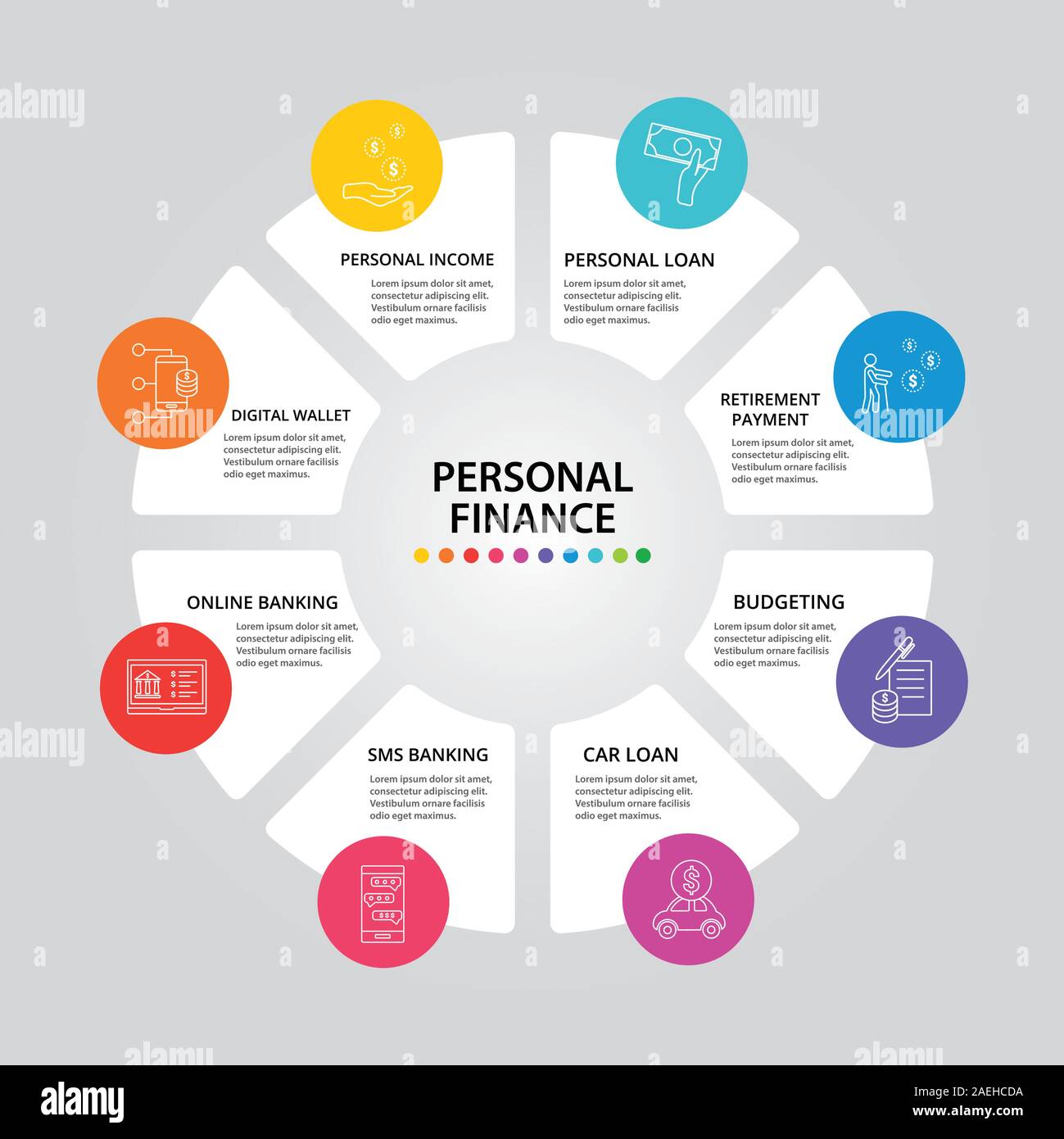 Personal Finance Infographics vector design. Timeline concept include ...
