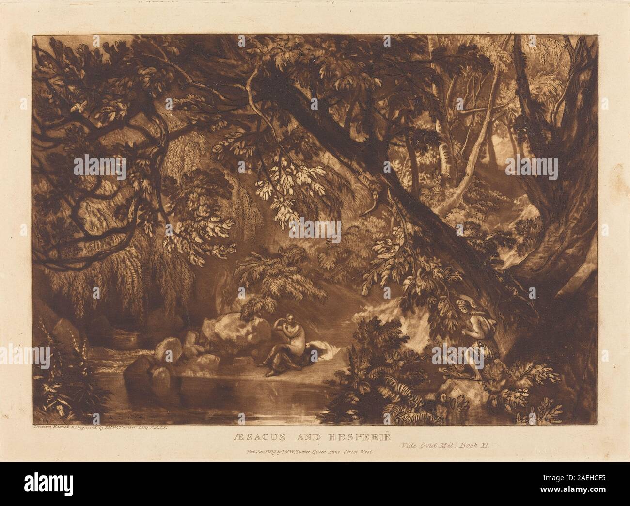 Joseph Mallord William Turner, Aesacus and Hesperie, published 1816 ...