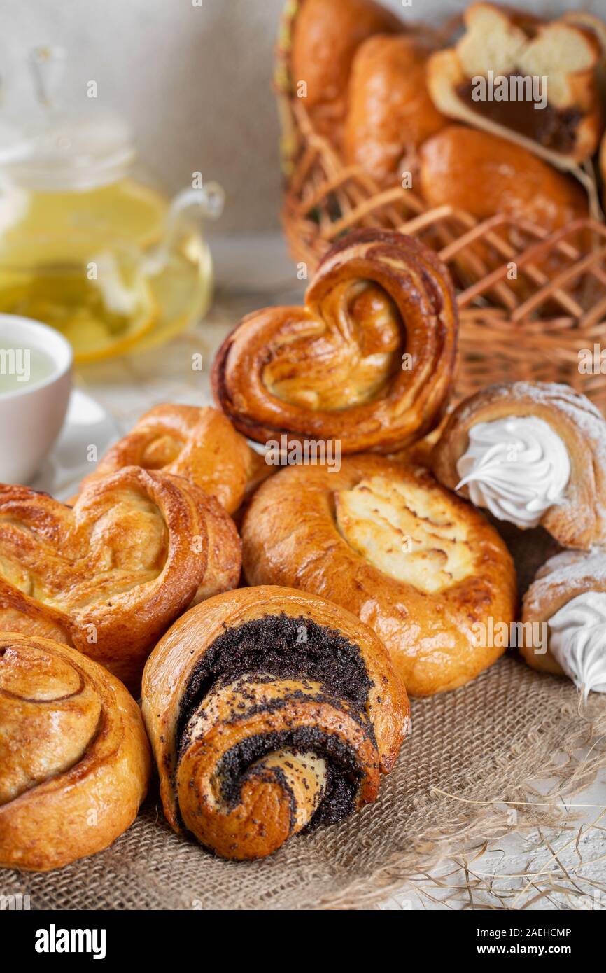 Fresh bread selection assorted hi-res stock photography and images - Alamy
