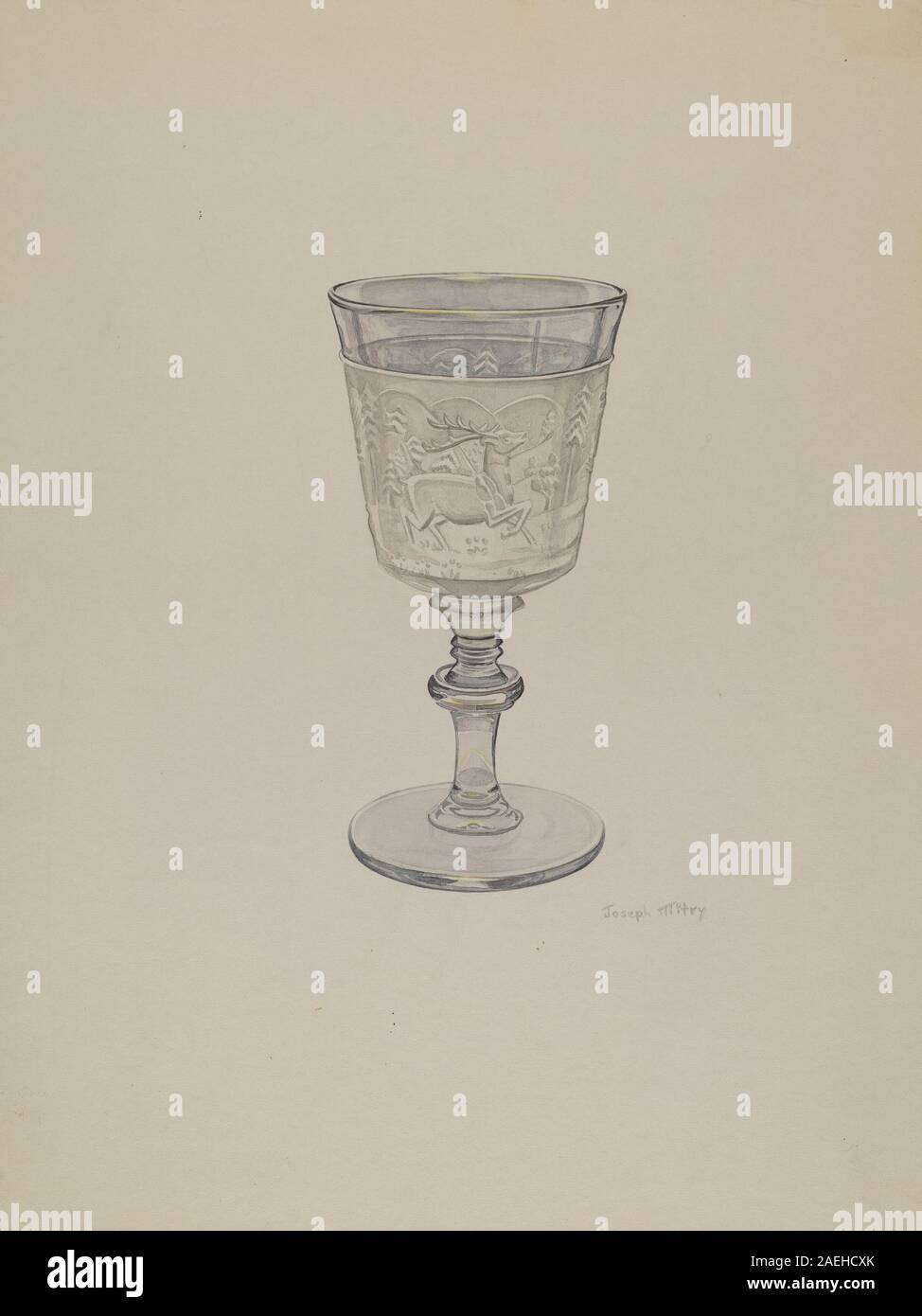 Joseph Mitry, Goblet, c 1940 Goblet; c. 1940 Stock Photo - Alamy