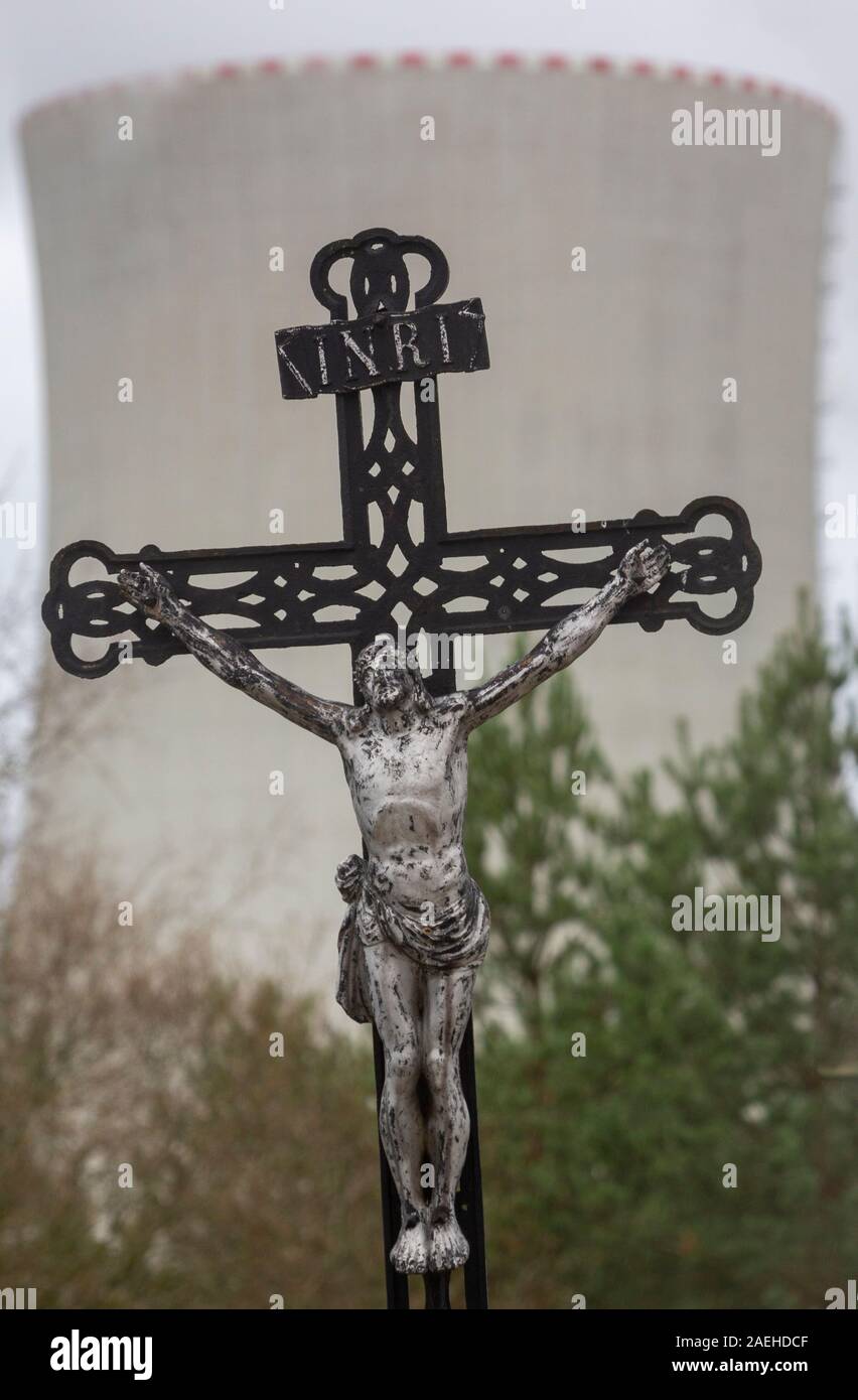 Cemetery, graveyard, Krtenov, Nuclear power plant Temelin. (CTK Photo ...