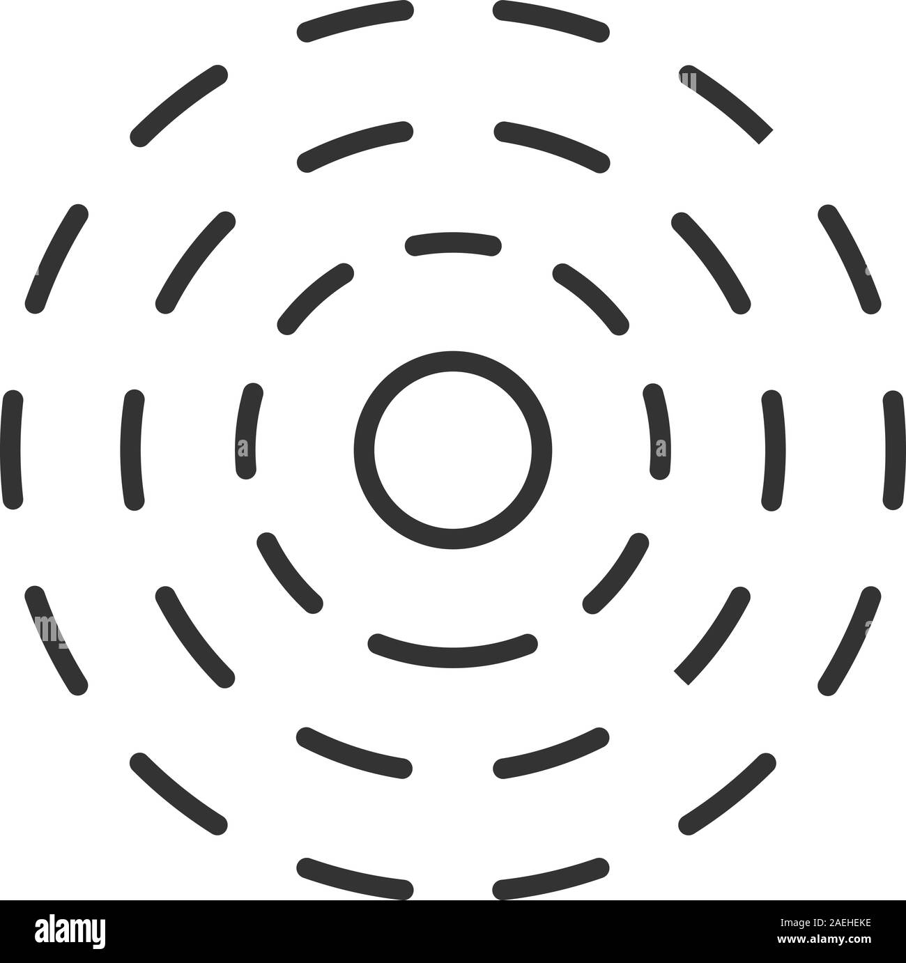 Influence linear icon. Thin line illustration. Contour symbol. Vector ...