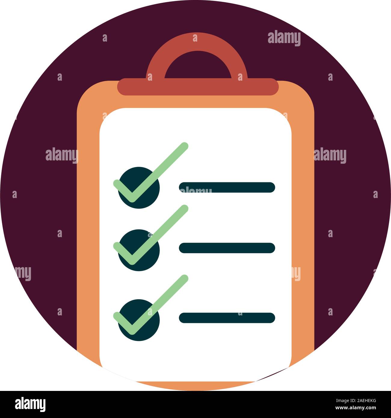 digital marketing clipboard checklist mark vector illustration Stock ...