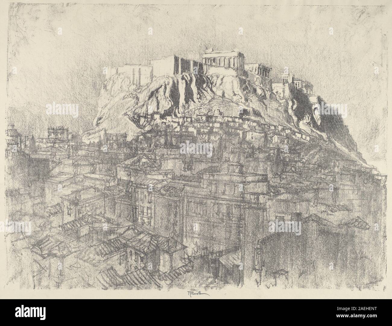 Joseph Pennell, Sunrise over the Acropolis, 1913 Sunrise over the ...