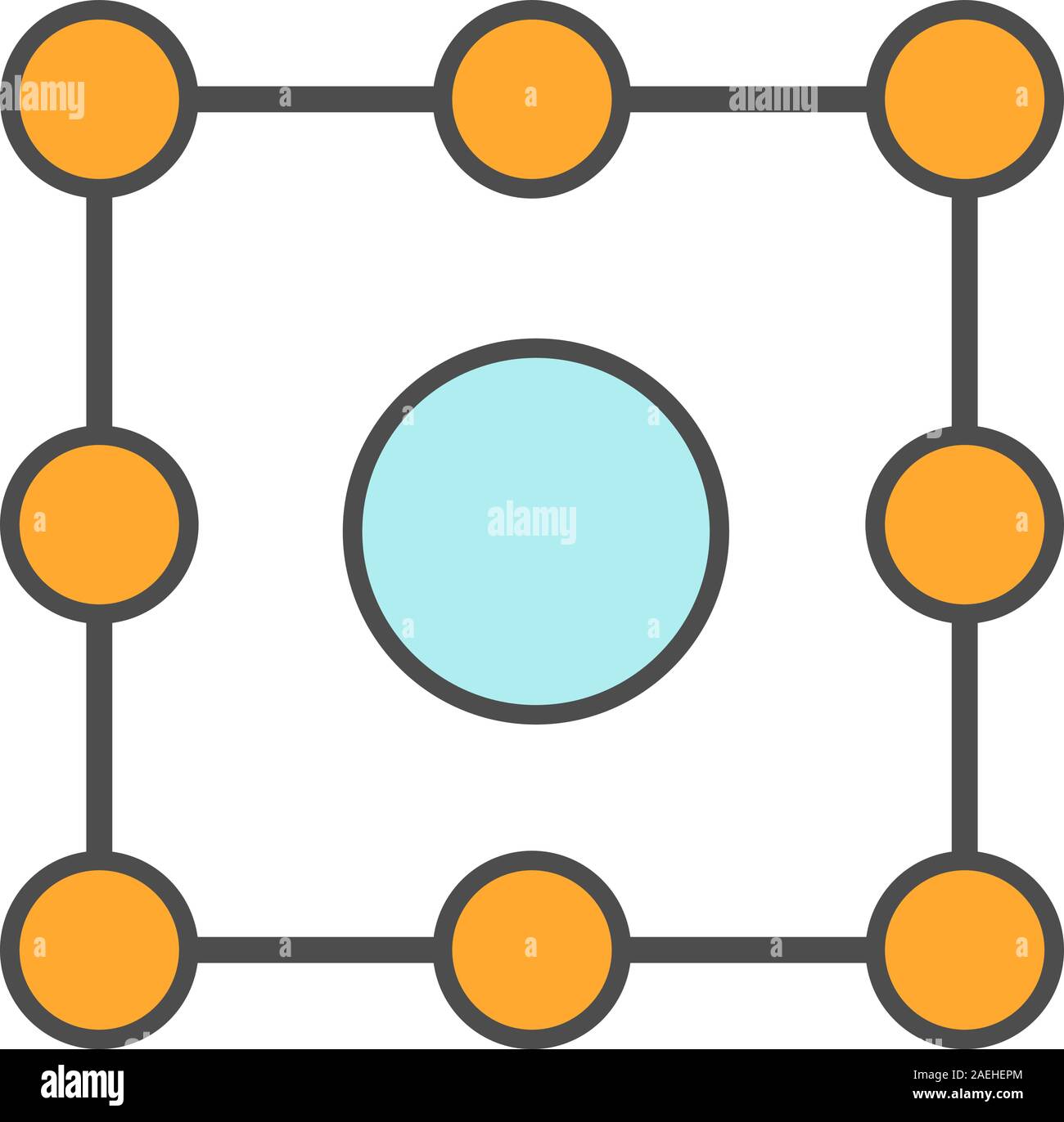 Isolation symbol color icon. Insulation abstract metaphor. Isolated ...