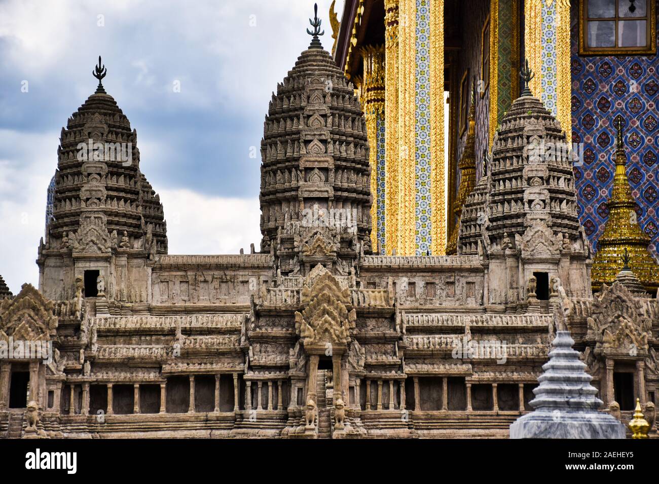 Bangkok, Thailand 11.24.2019: Angkor Wat Miniature Next to the Temple ...