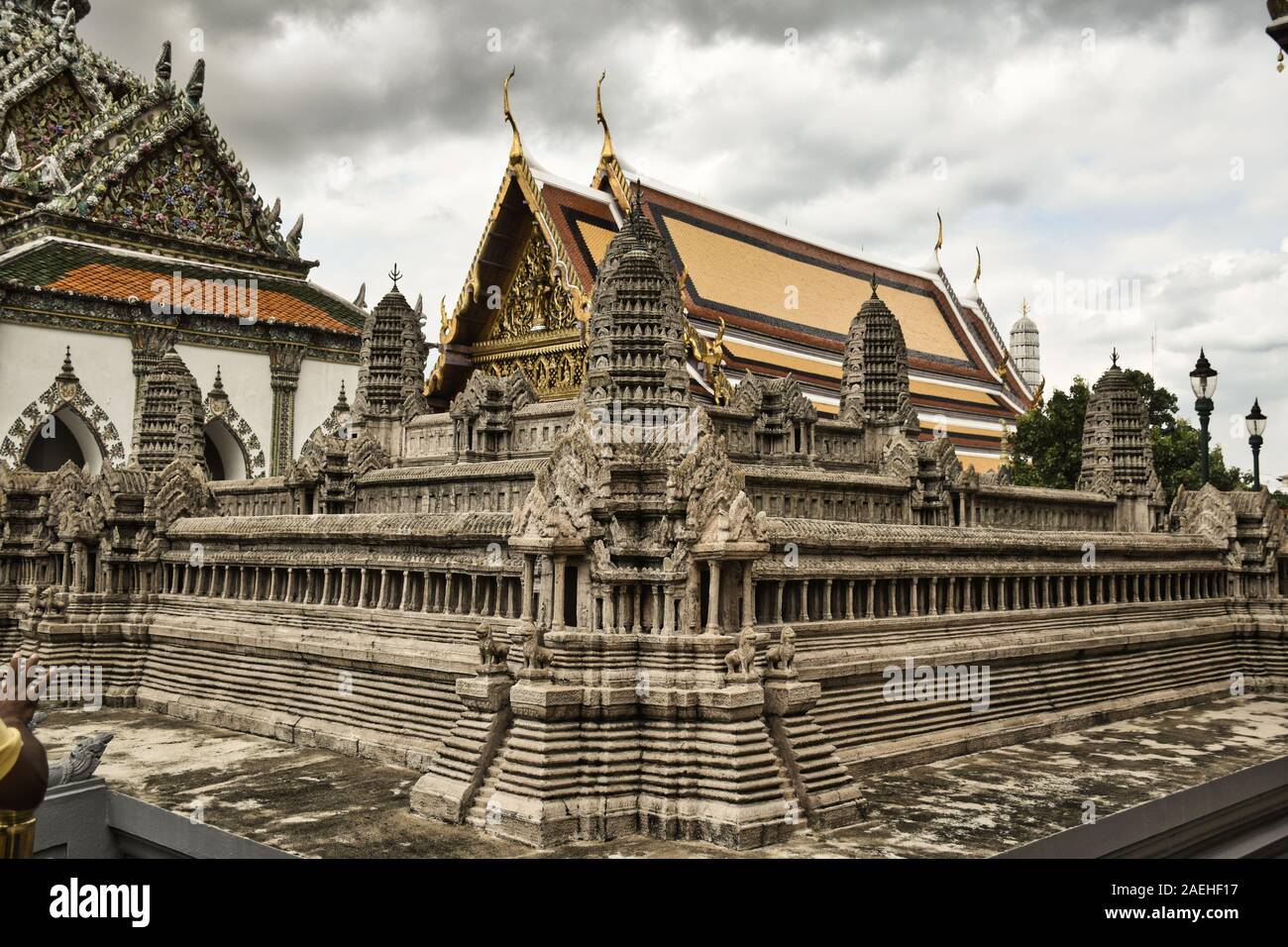 Bangkok, Thailand 11.24.2019: Angkor Wat Miniature Next to the Temple ...