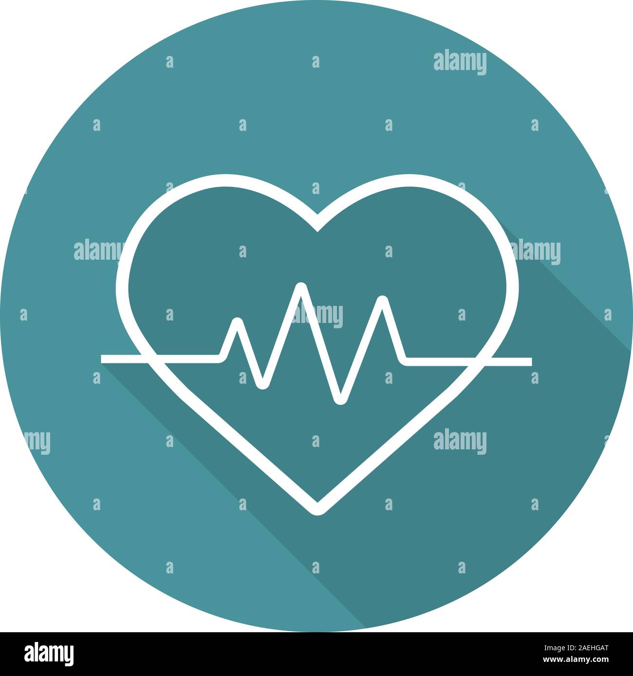 Ecg circle logo hi-res stock photography and images - Alamy
