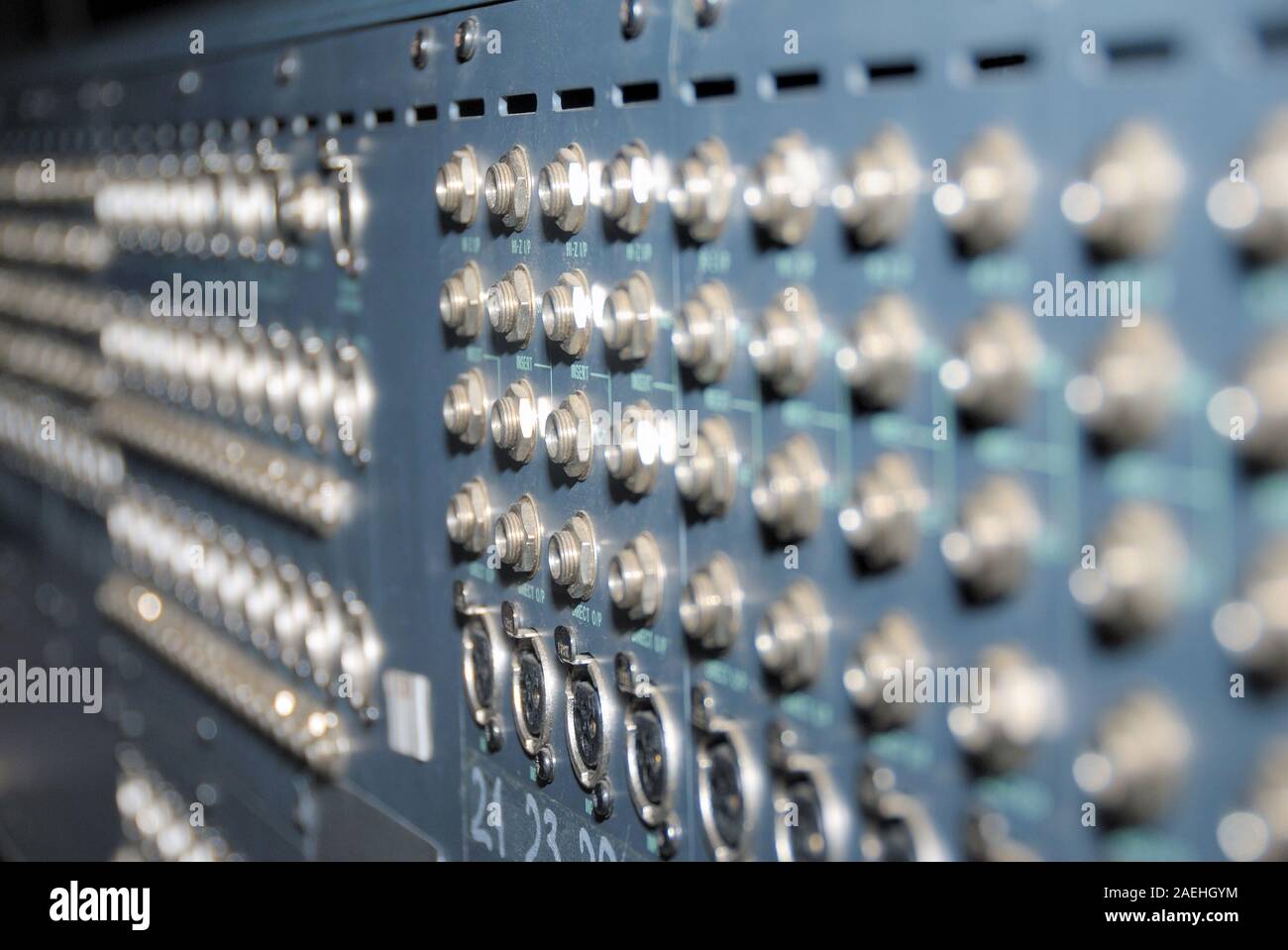 Mixing Sockets. Connections of a sound equipment proffesional xlr audio ...