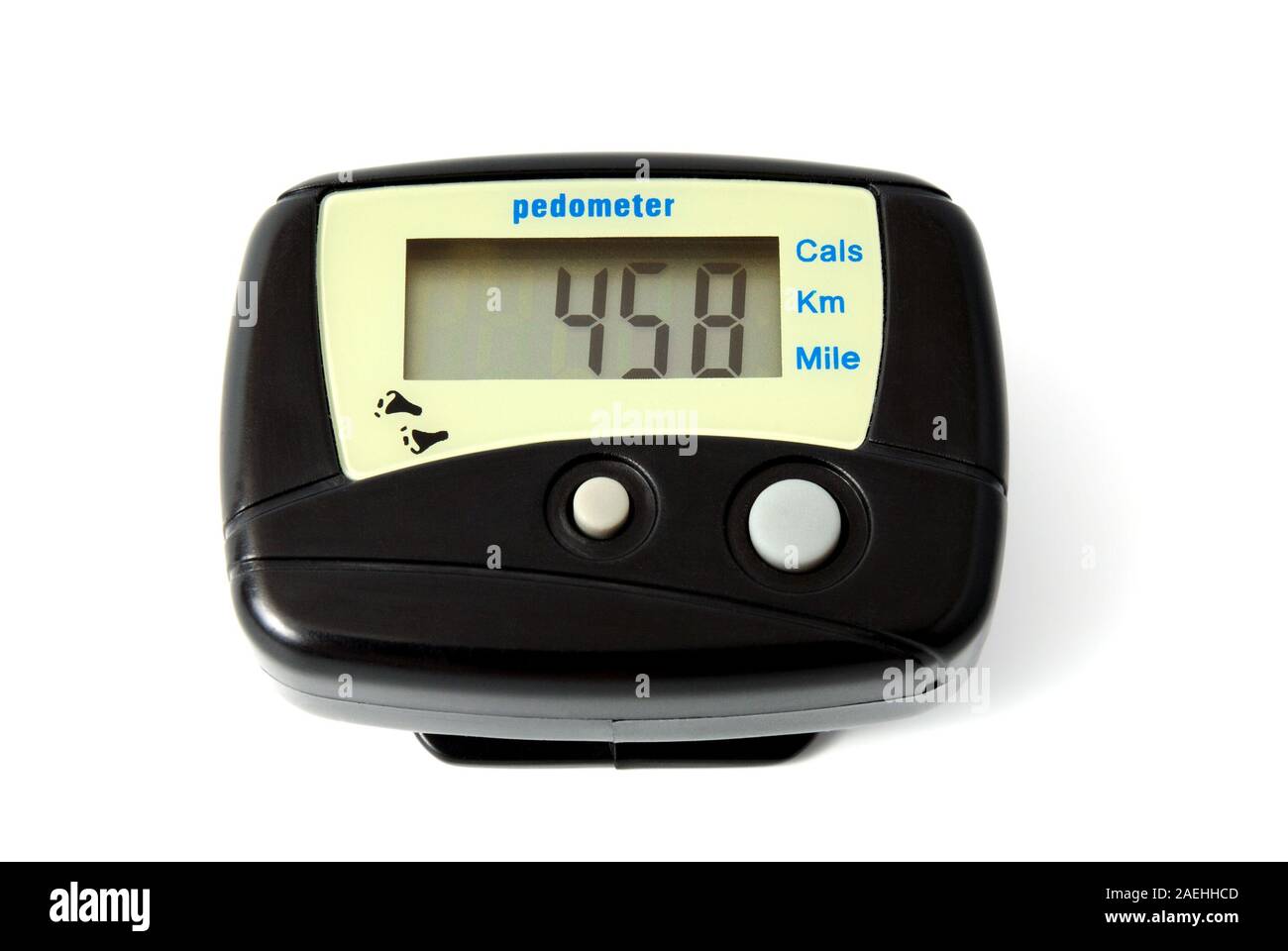 Digital Pedometer isolated on a white background Stock Photo - Alamy