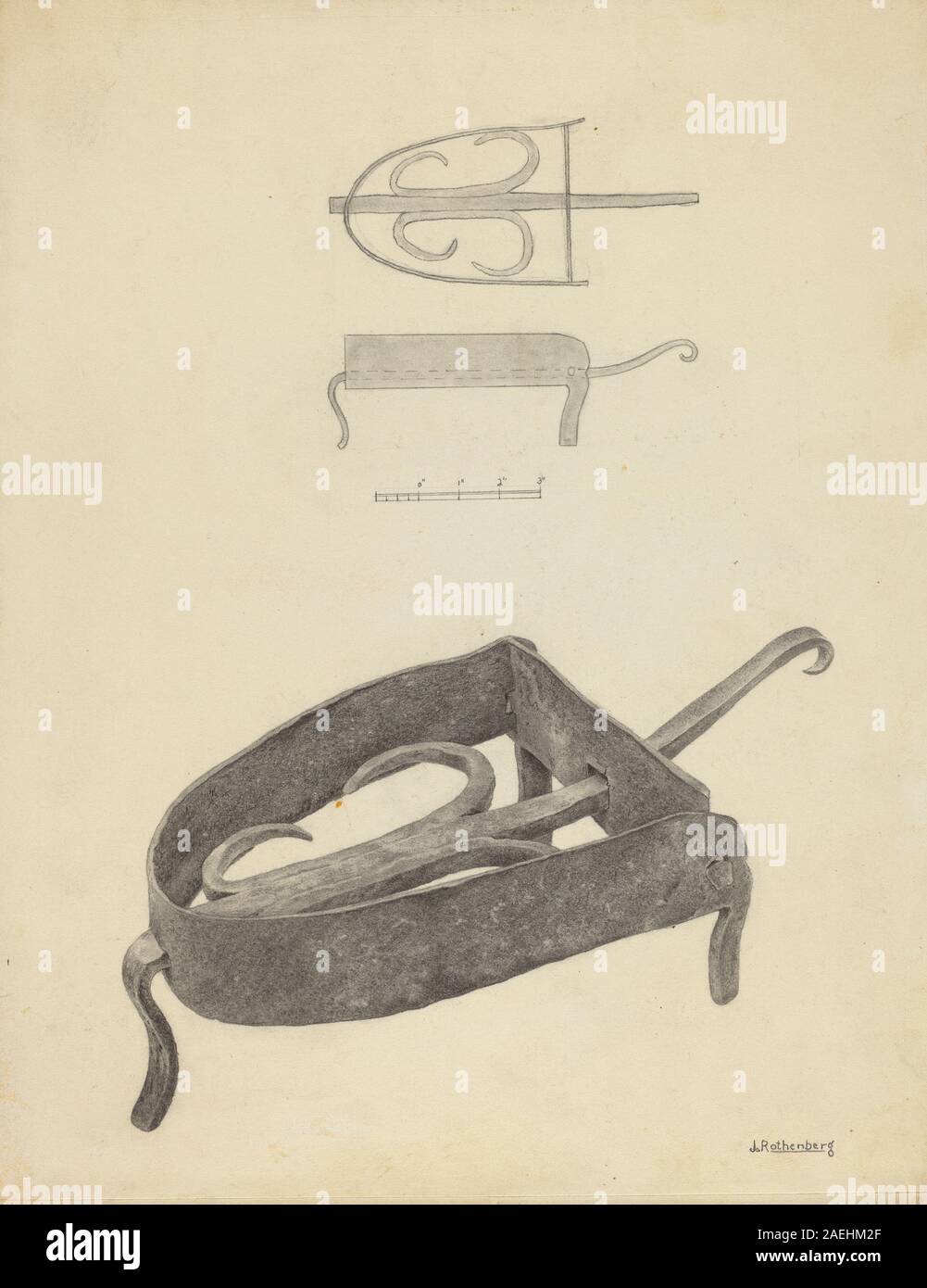 Joseph Rothenberg, Flat Iron Holder, c 1938 Flat Iron Holder; c. 1938 ...