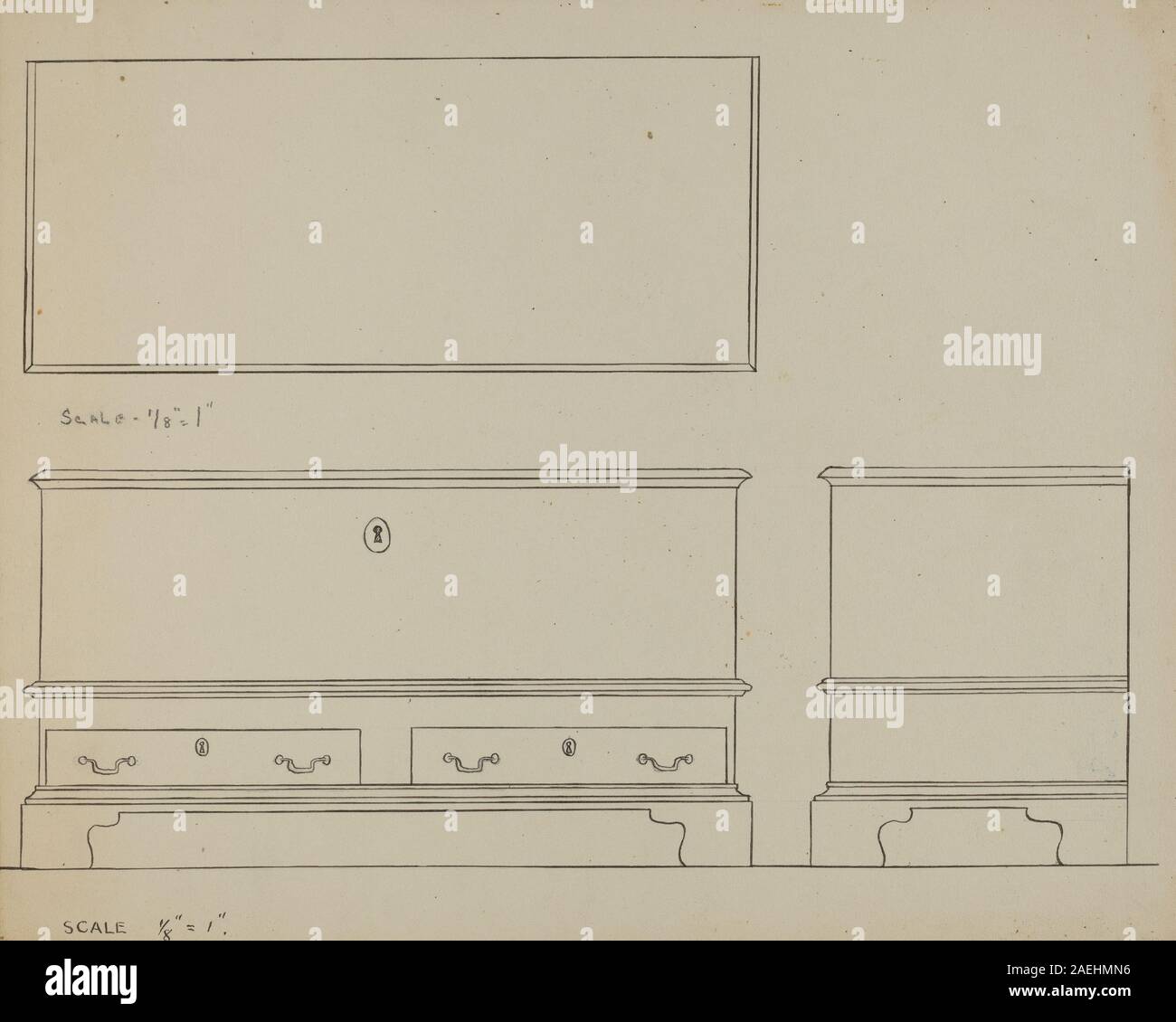 Joseph Rothenberg, Pa German Dower Chest, c 1936 Pa. German Dower Chest ...