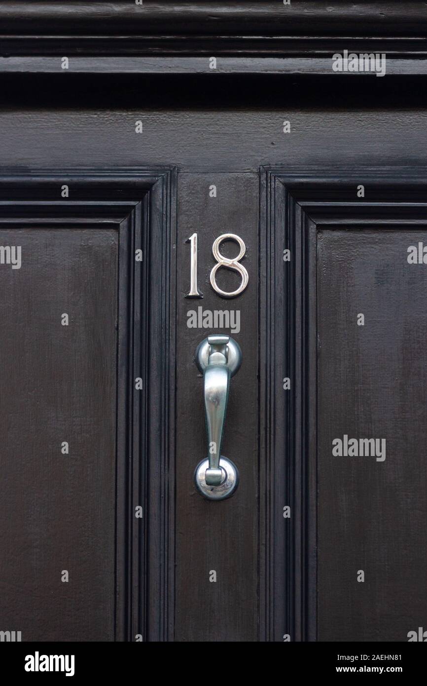 House number 18 Stock Photo - Alamy