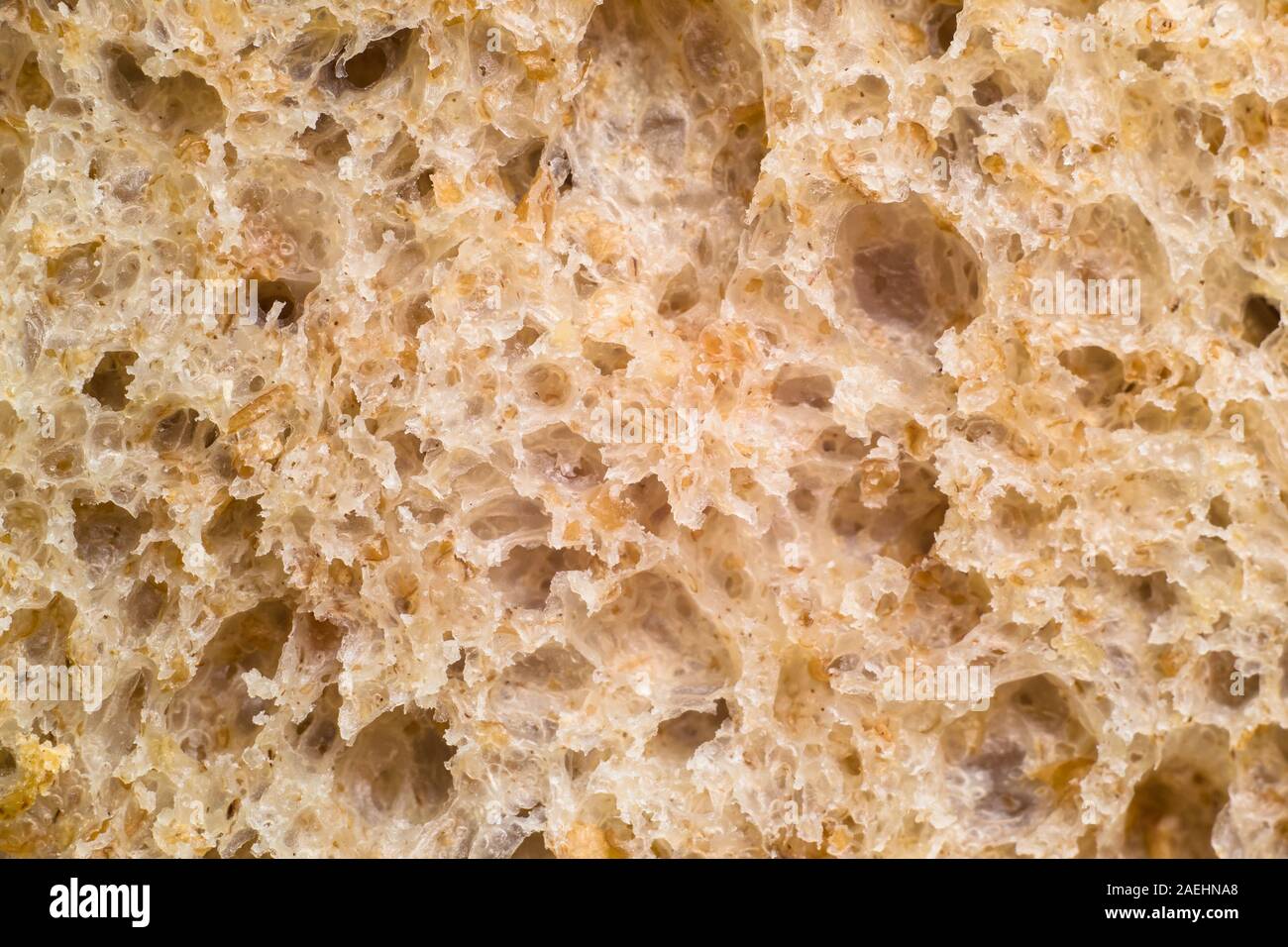 Brown bread texture, macro detailed background Stock Photo - Alamy