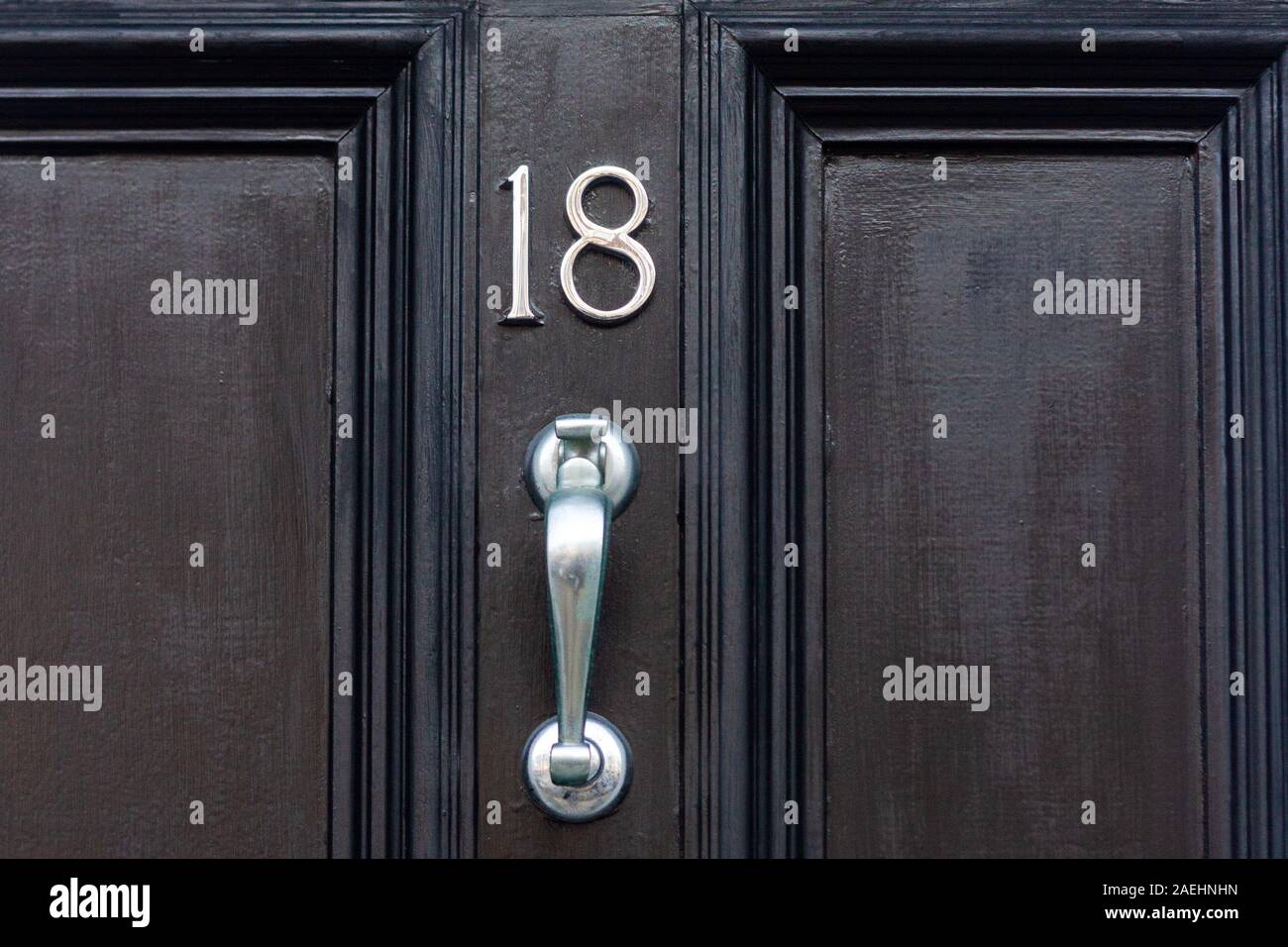 House number 18 Stock Photo - Alamy