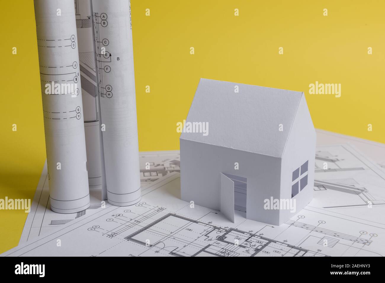 White family paper house, house projects plan and blueprints in the ...