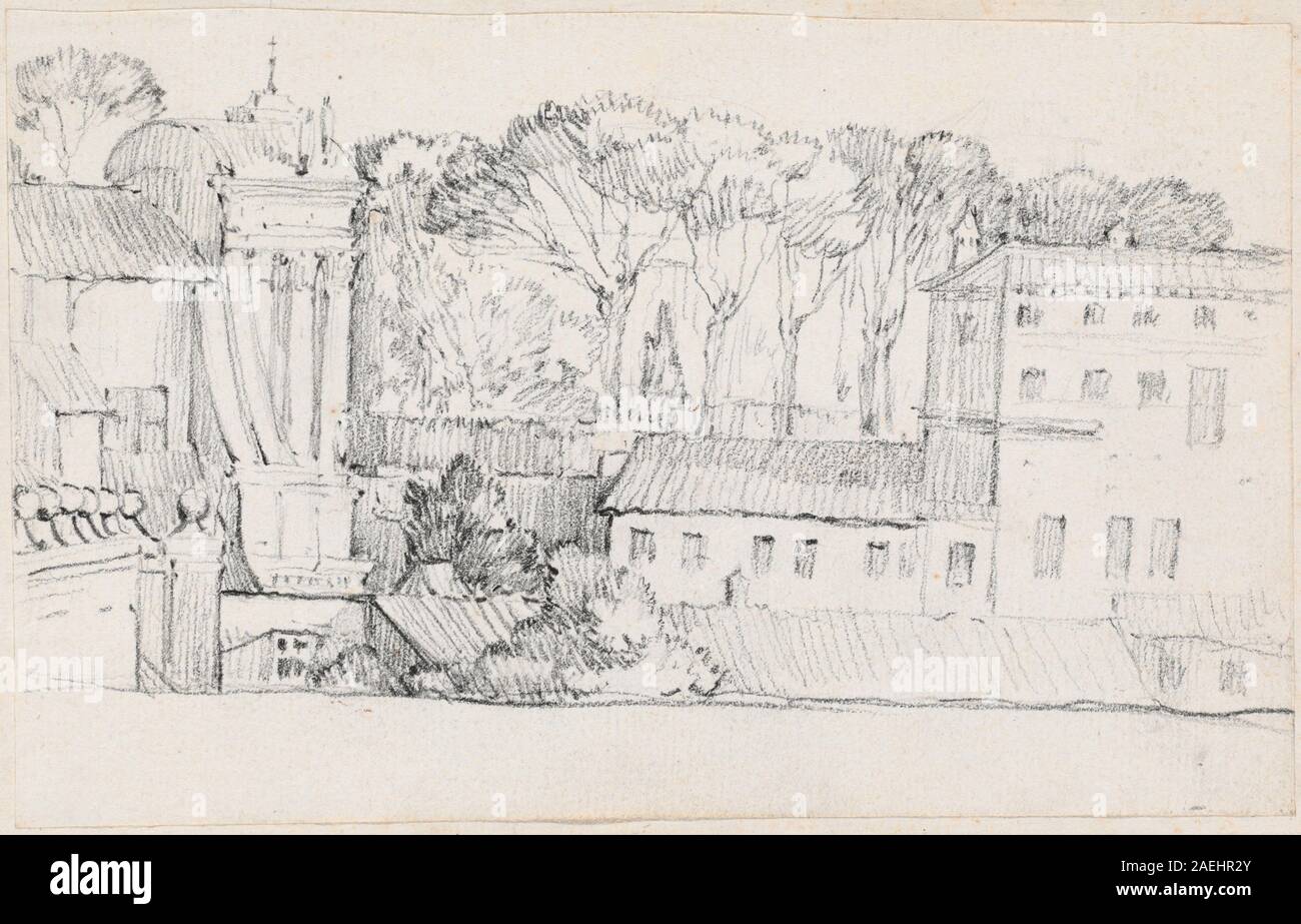 Roman Rooftops by Joseph-Marie Vien, 1744-1750, depicting an urban ...