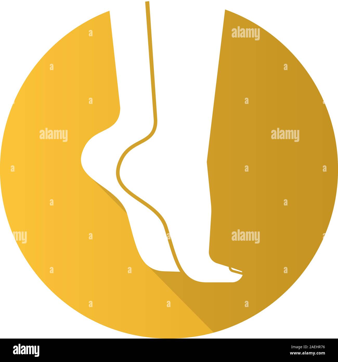 Feet woman standing on tiptoe Stock Vector Images - Alamy