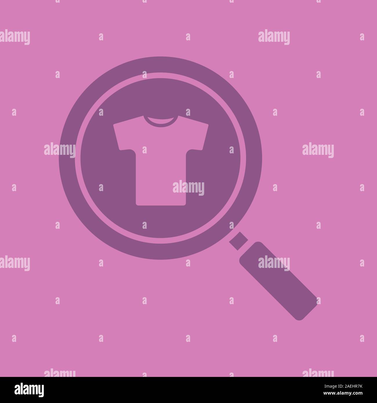 Clothes Search Glyph Color Icon Silhouette Symbol Magnifying Glass