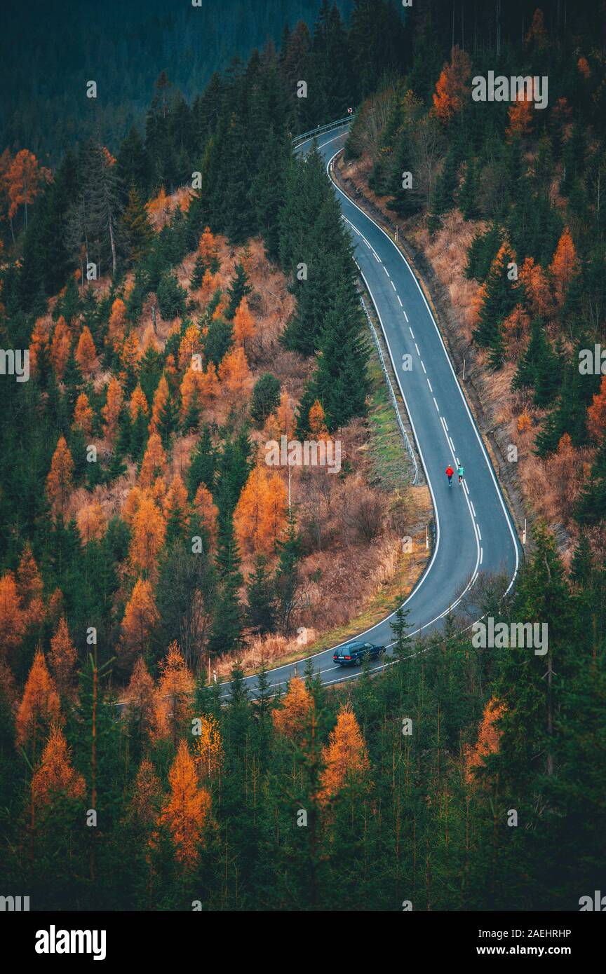 Two runners road hi-res stock photography and images - Alamy