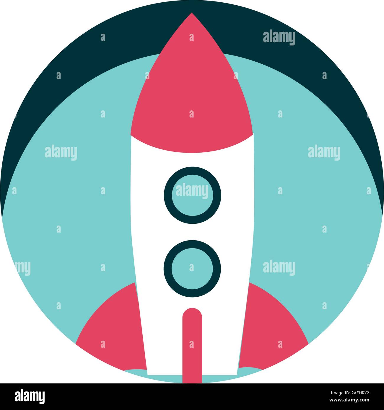 digital marketing rocket launch startup vector illustration Stock ...
