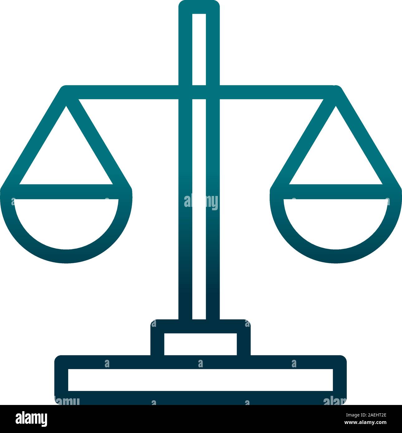 economy business balance equilibrium vector illustration gradient line ...