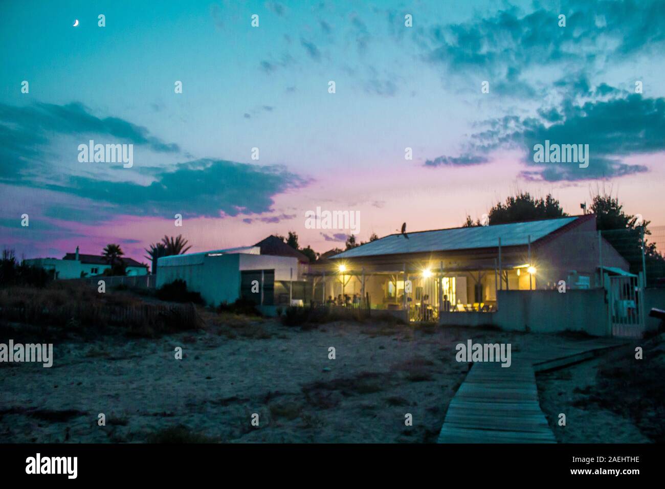 Beach house porch hi-res stock photography and images - Alamy