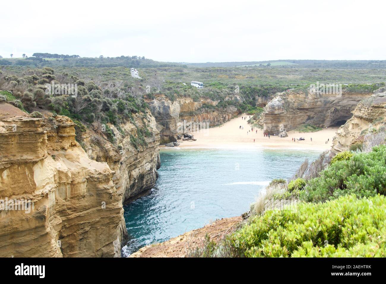 Loch Ard Gorge. Scenic lookout in The Great Ocean Road, an iconic ...