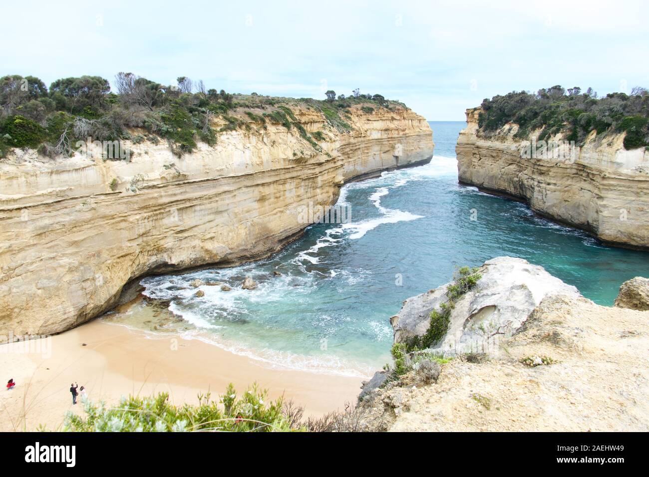 Loch Ard Gorge. Scenic lookout in The Great Ocean Road, an iconic ...