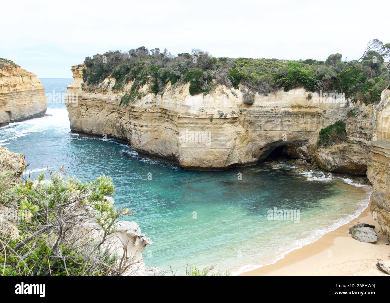 Loch Ard Gorge. Scenic lookout in The Great Ocean Road, an iconic ...