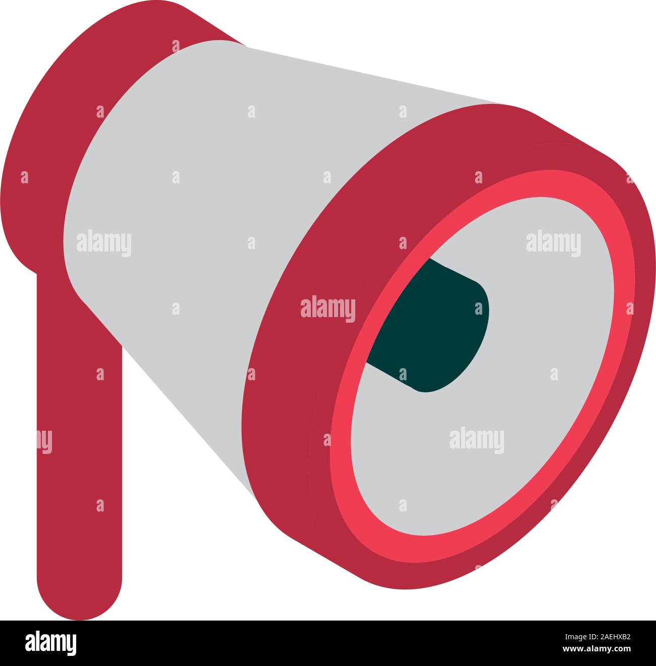 megaphone advertising commerce marketing icon isometric vector ...