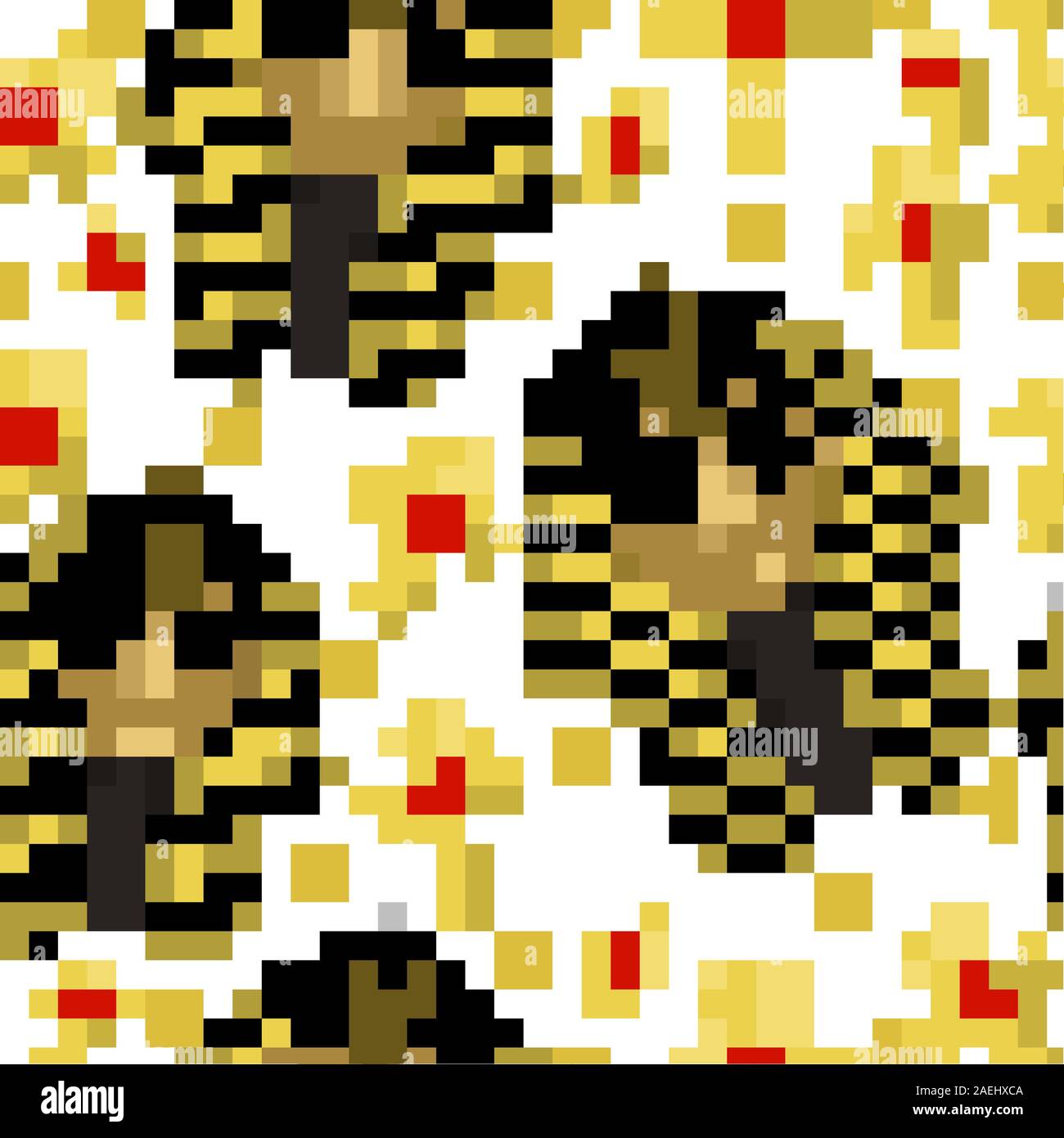 Pharaoh seamless pattern. ancient Egyptian king witch ankh endless ...