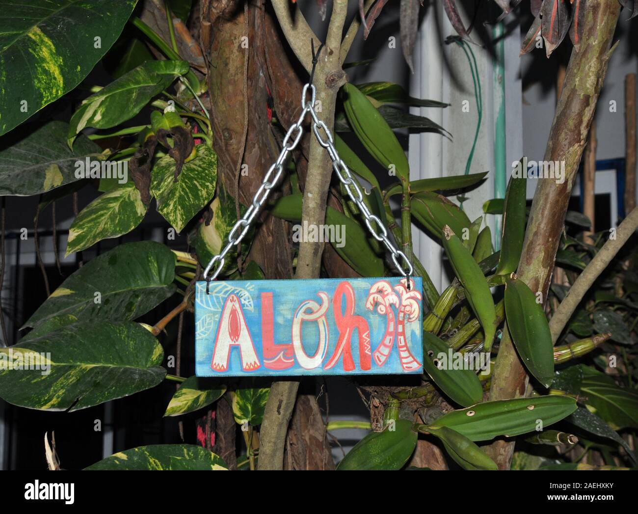 Welcome to hawaii sign hi-res stock photography and images - Alamy