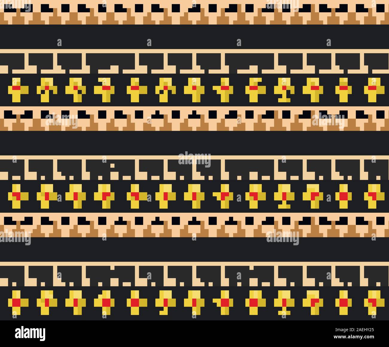 Egyptian seamless pattern. Tribal repeating texture, endless backdrop ...