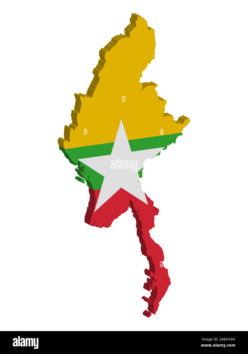 Myanmar map hi-res stock photography and images - Alamy