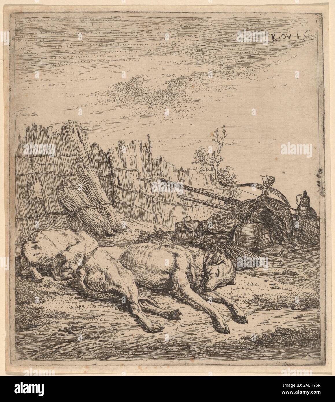 Dog hunting painting hi-res stock photography and images - Alamy