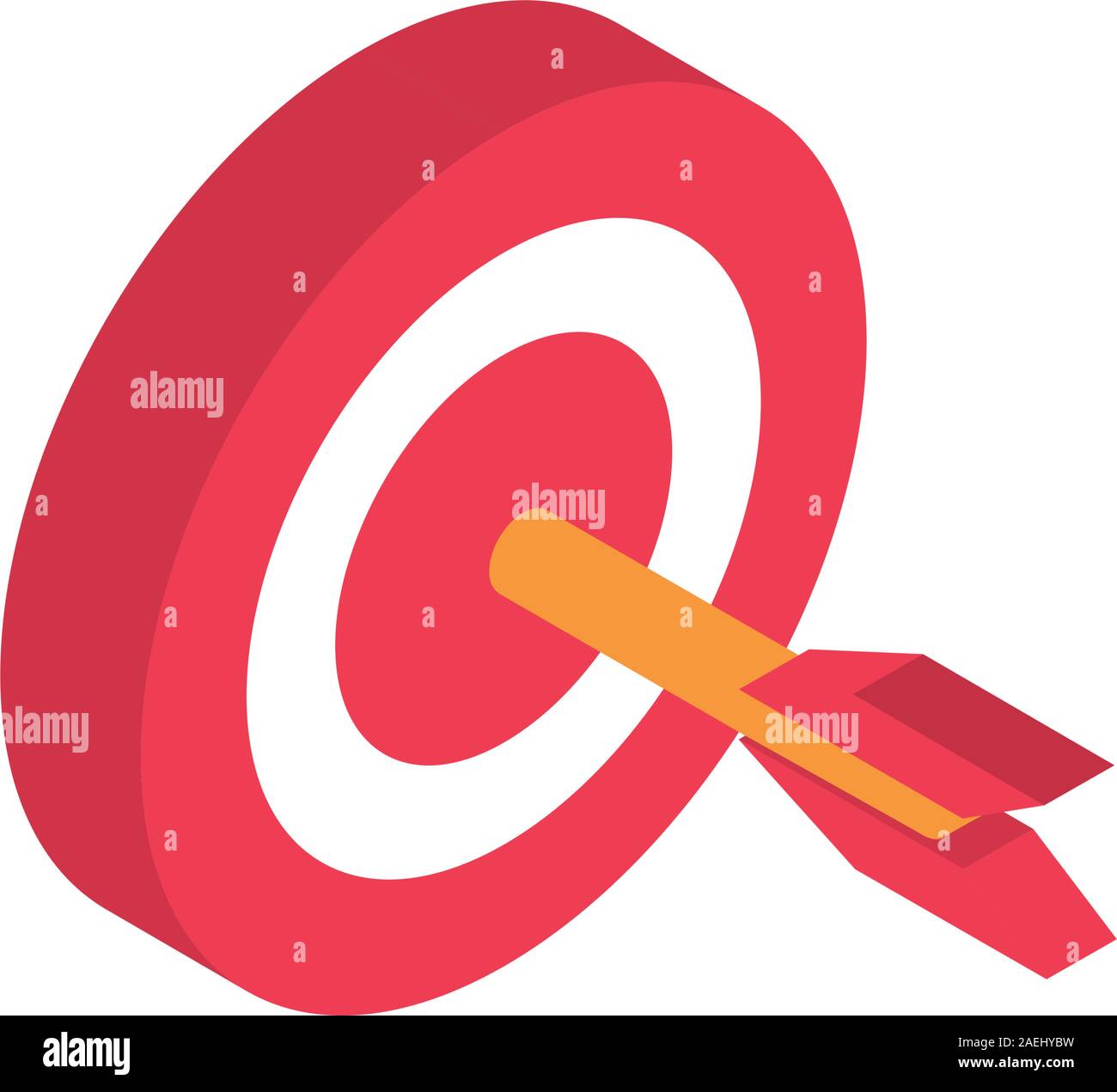 target advertising commerce marketing icon isometric vector ...