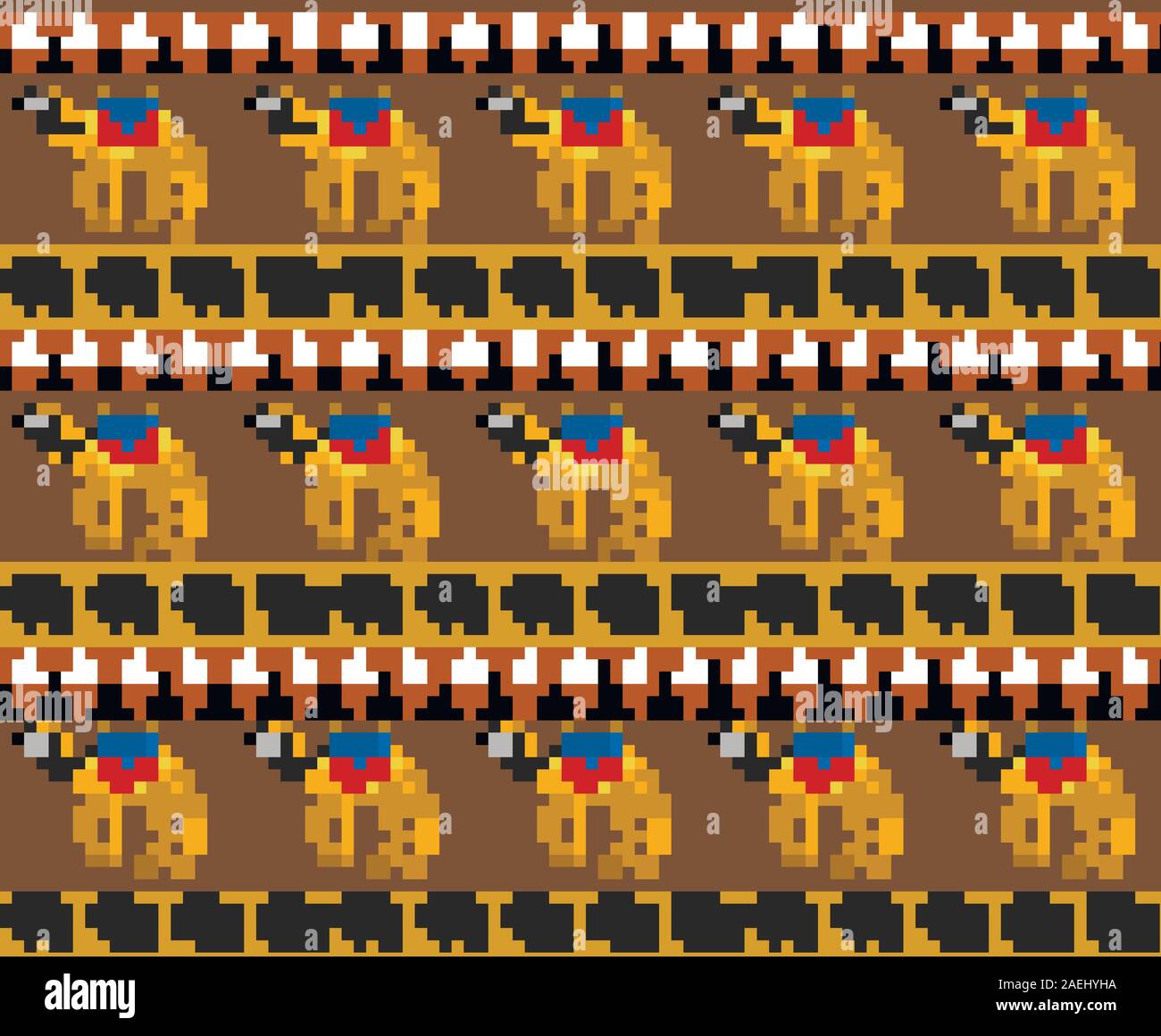 Egyptian seamless pattern. Tribal repeating texture, endless backdrop ...