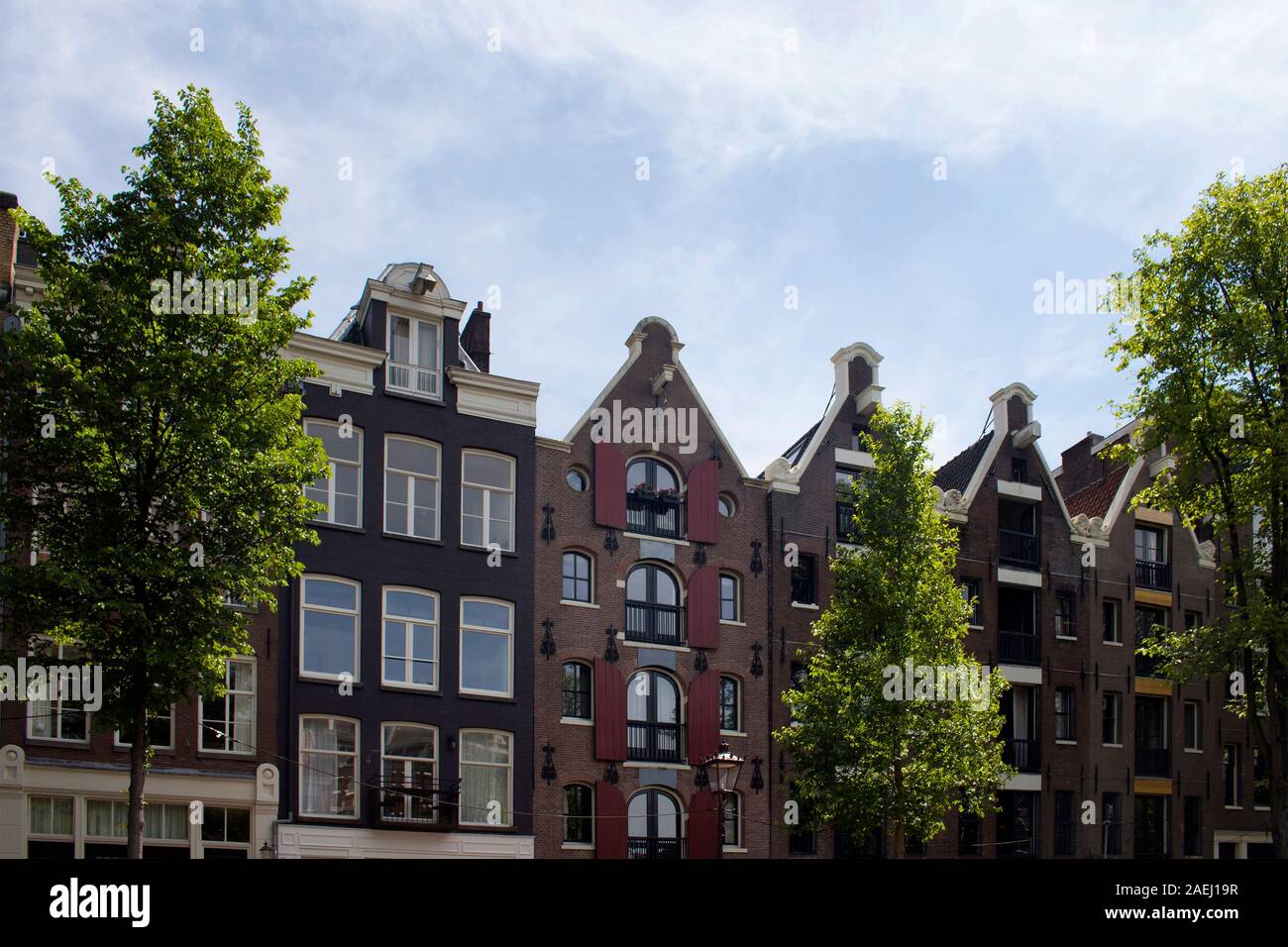 View of historical, traditional and typical buildings showing Dutch ...