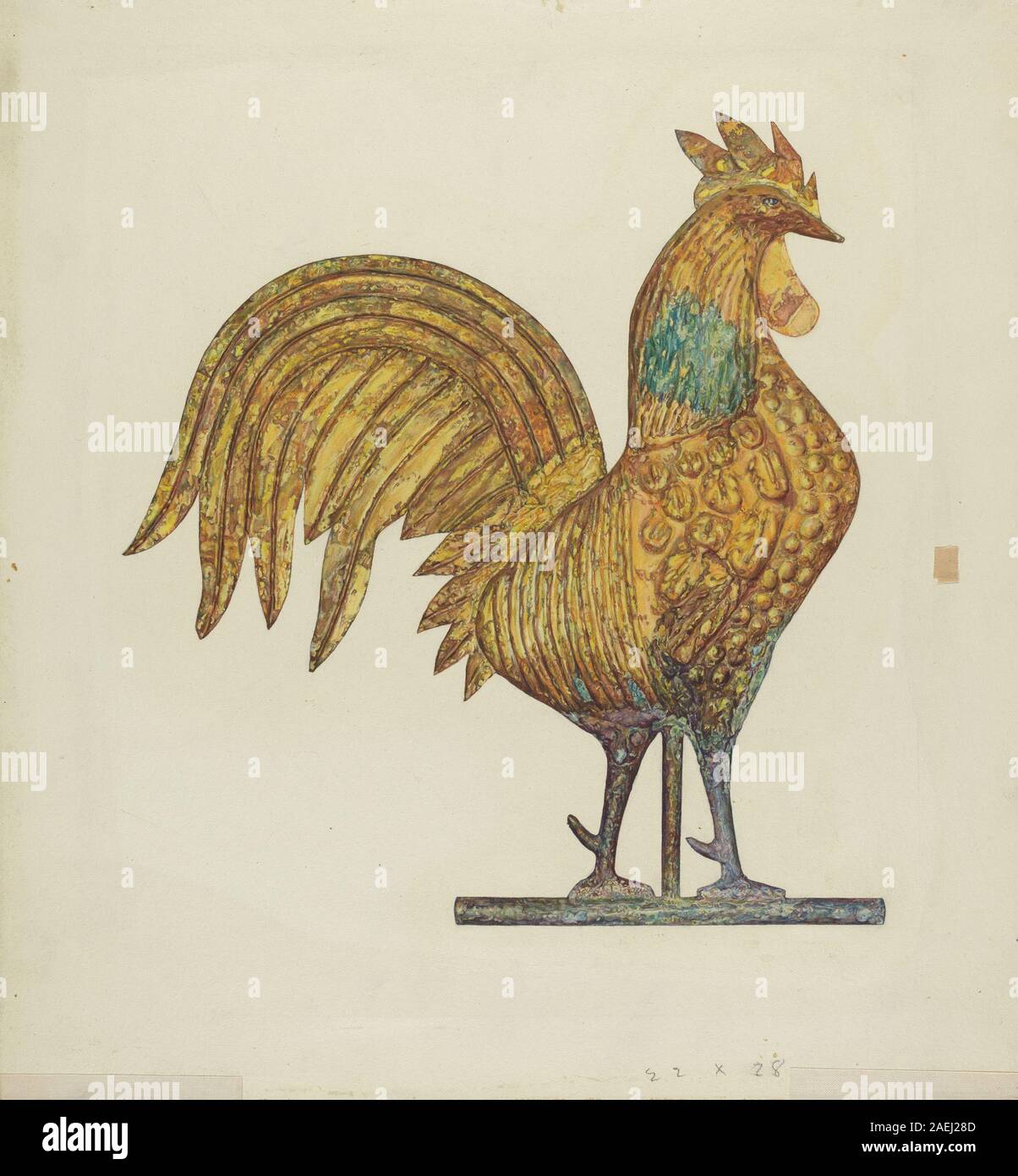 Laura Bilodeau, Gilded Weathercock, c 1940 Gilded Weathercock; c. 1940 ...